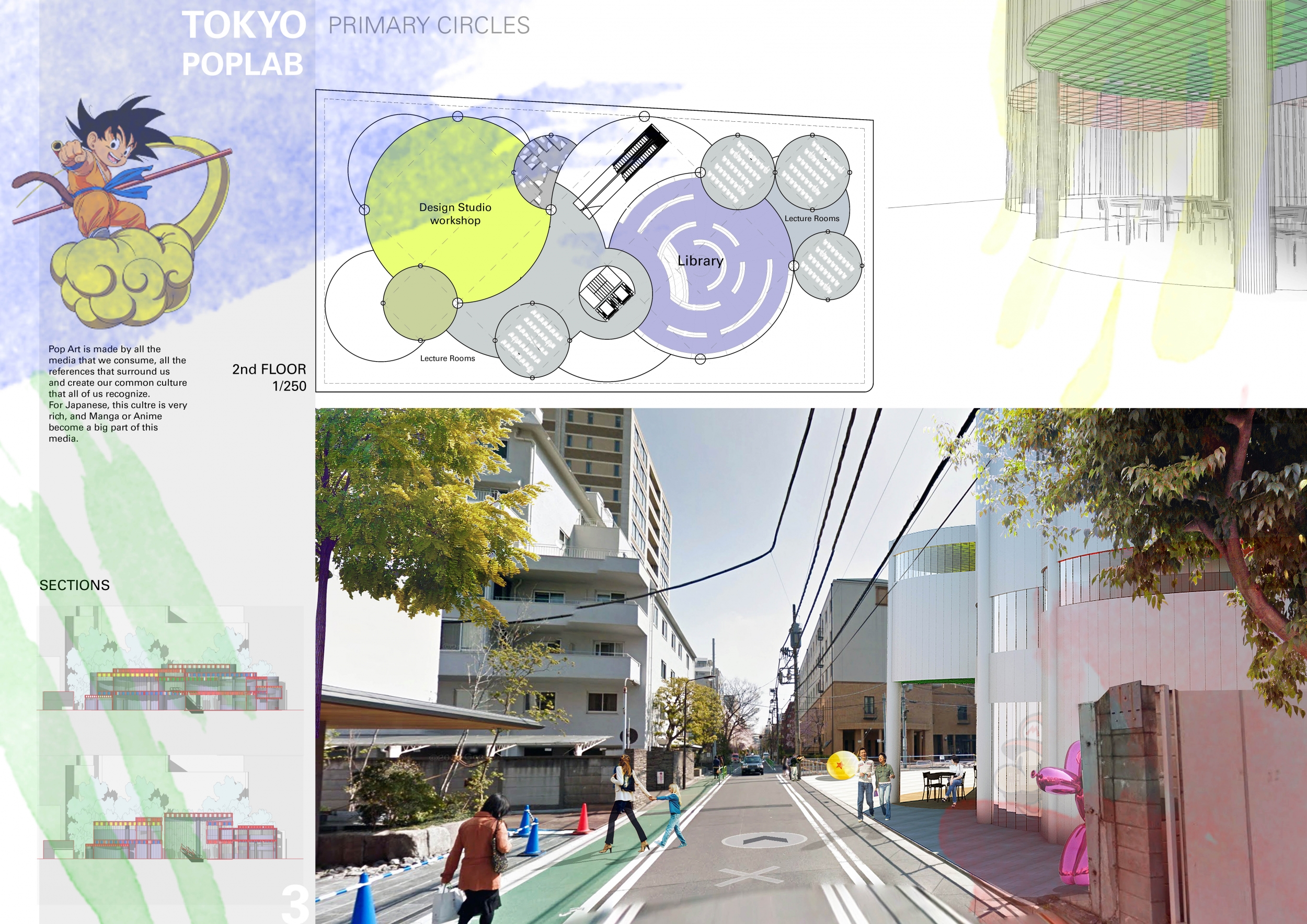 Architecture project // Circular Form Encased in Anodized Aluminum ...