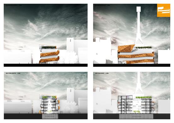 Architecture projects - open atrium // Buildner