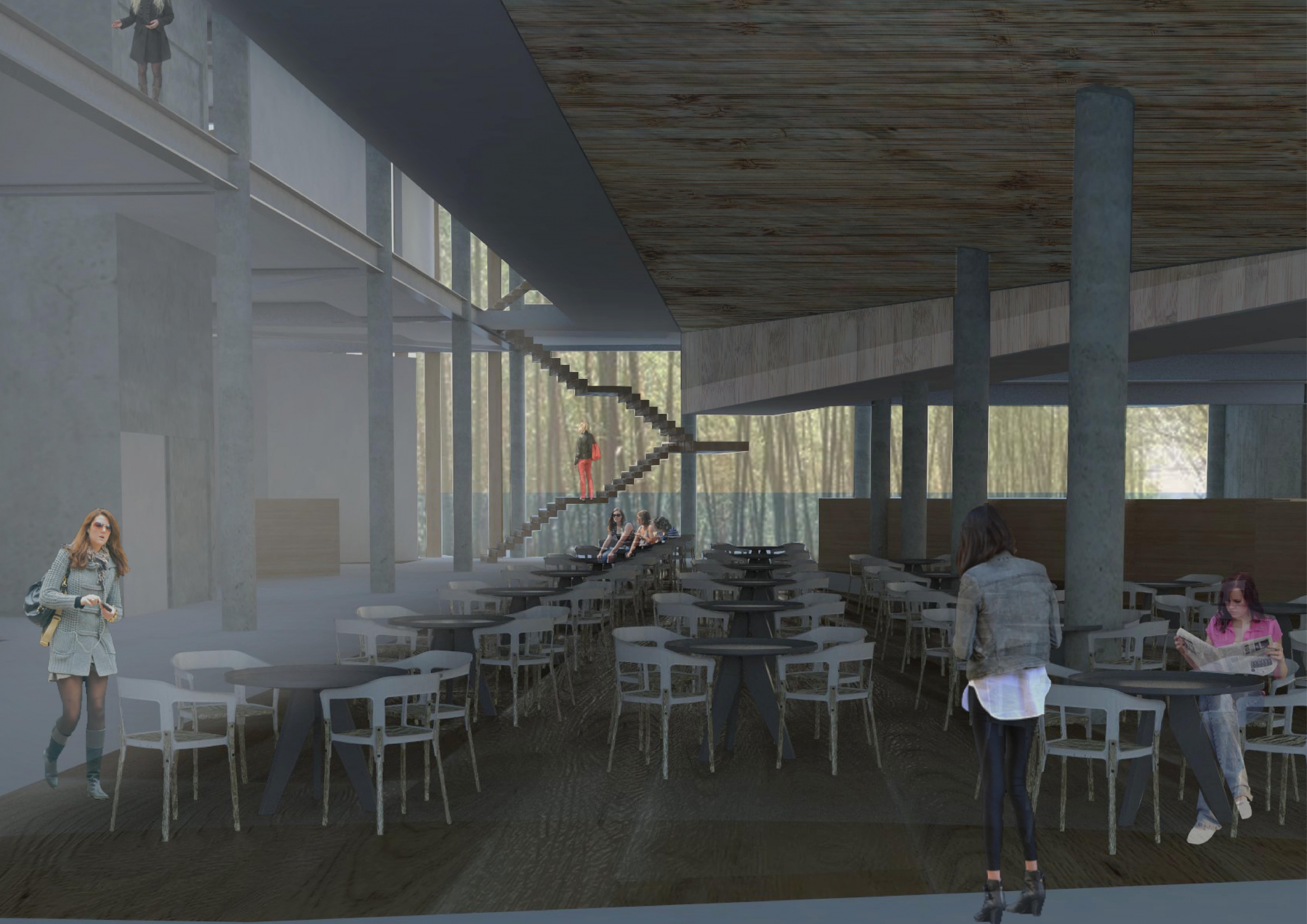 Architecture project // Charred Wooden Cladding and Bamboo Accents ...