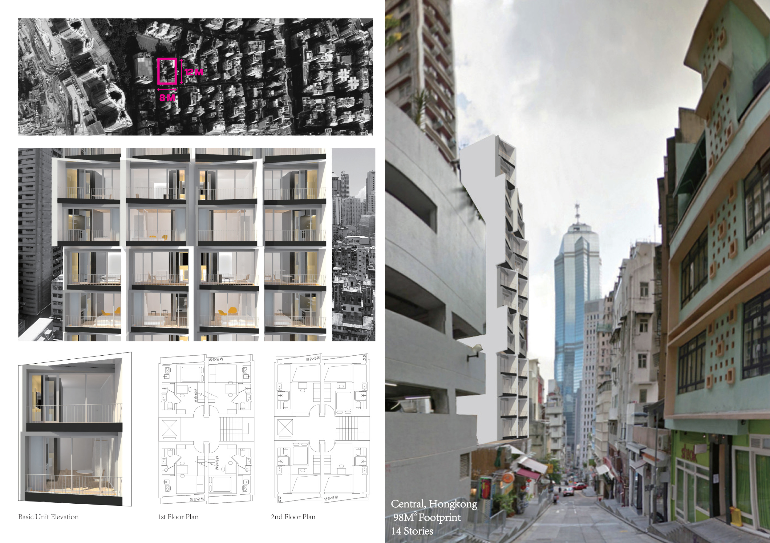 Architecture project // Modular Living Spaces with Movable Walls and ...