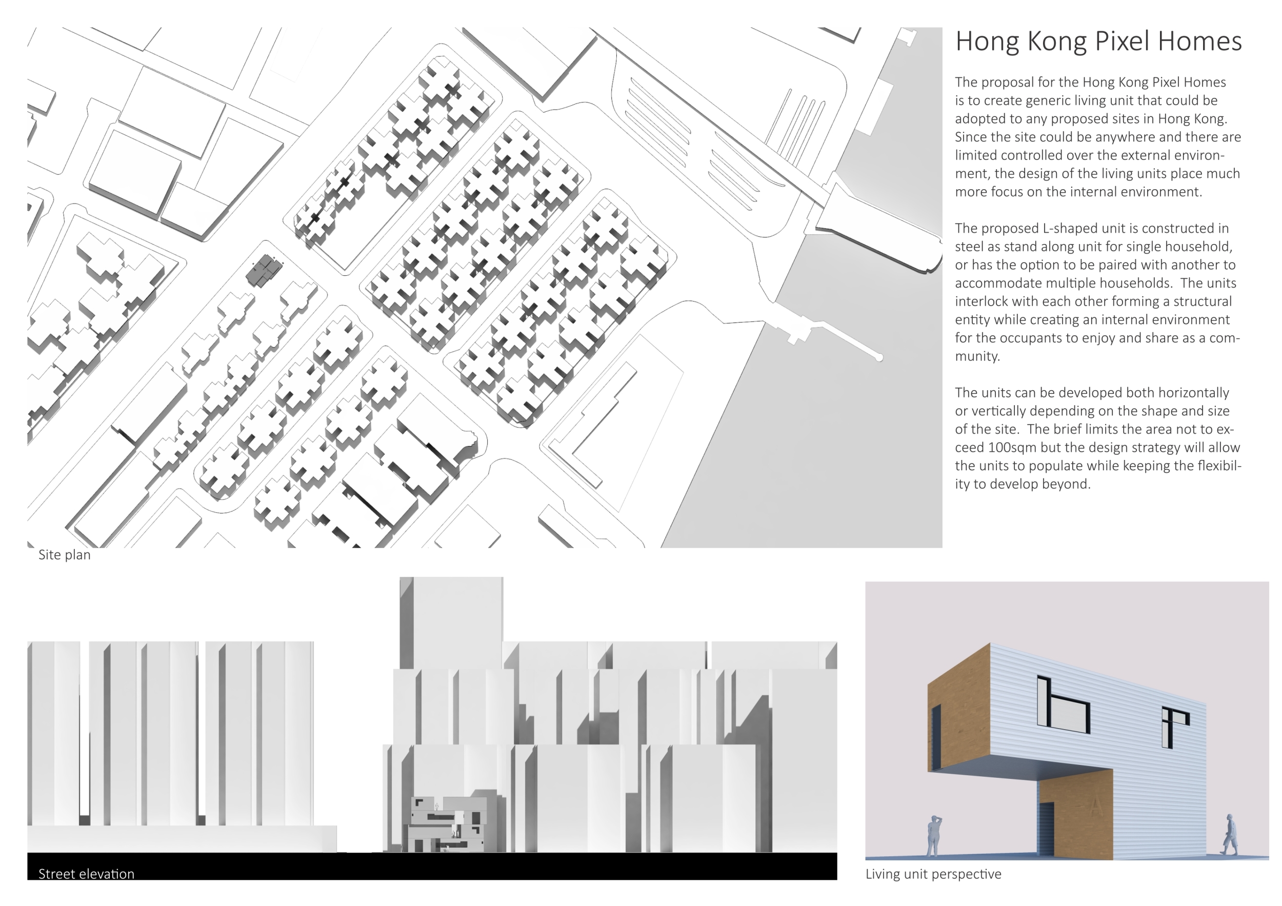 Architecture project // Interlocking Steel Frames with Natural Wood ...