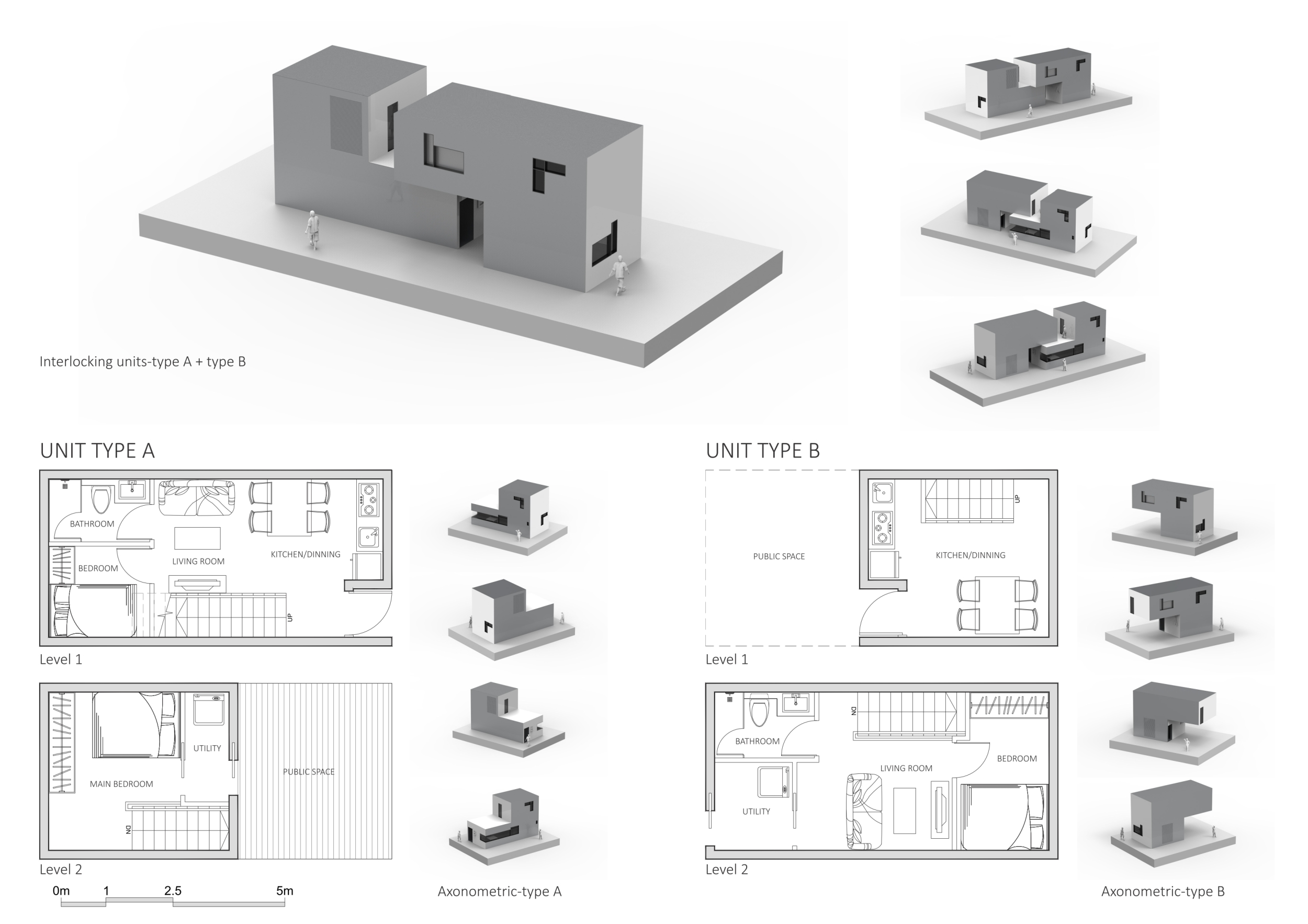 Architecture project // Interlocking Steel Frames with Natural Wood ...