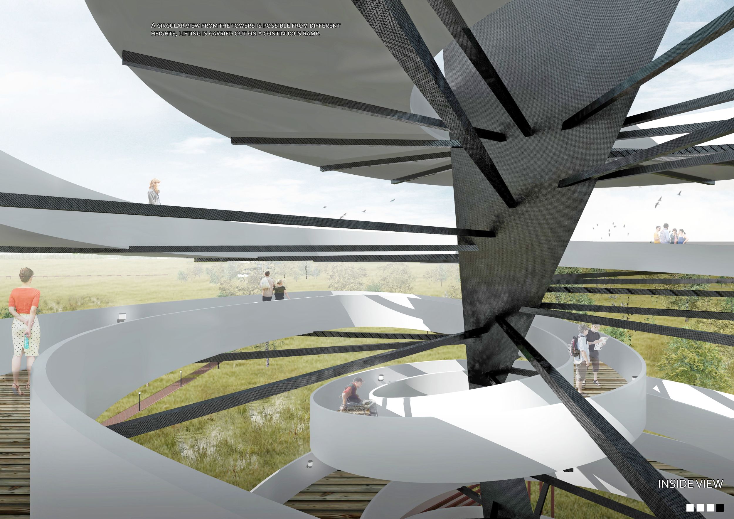 Architecture project // Spiral Observation Tower Crafted with Composite ...