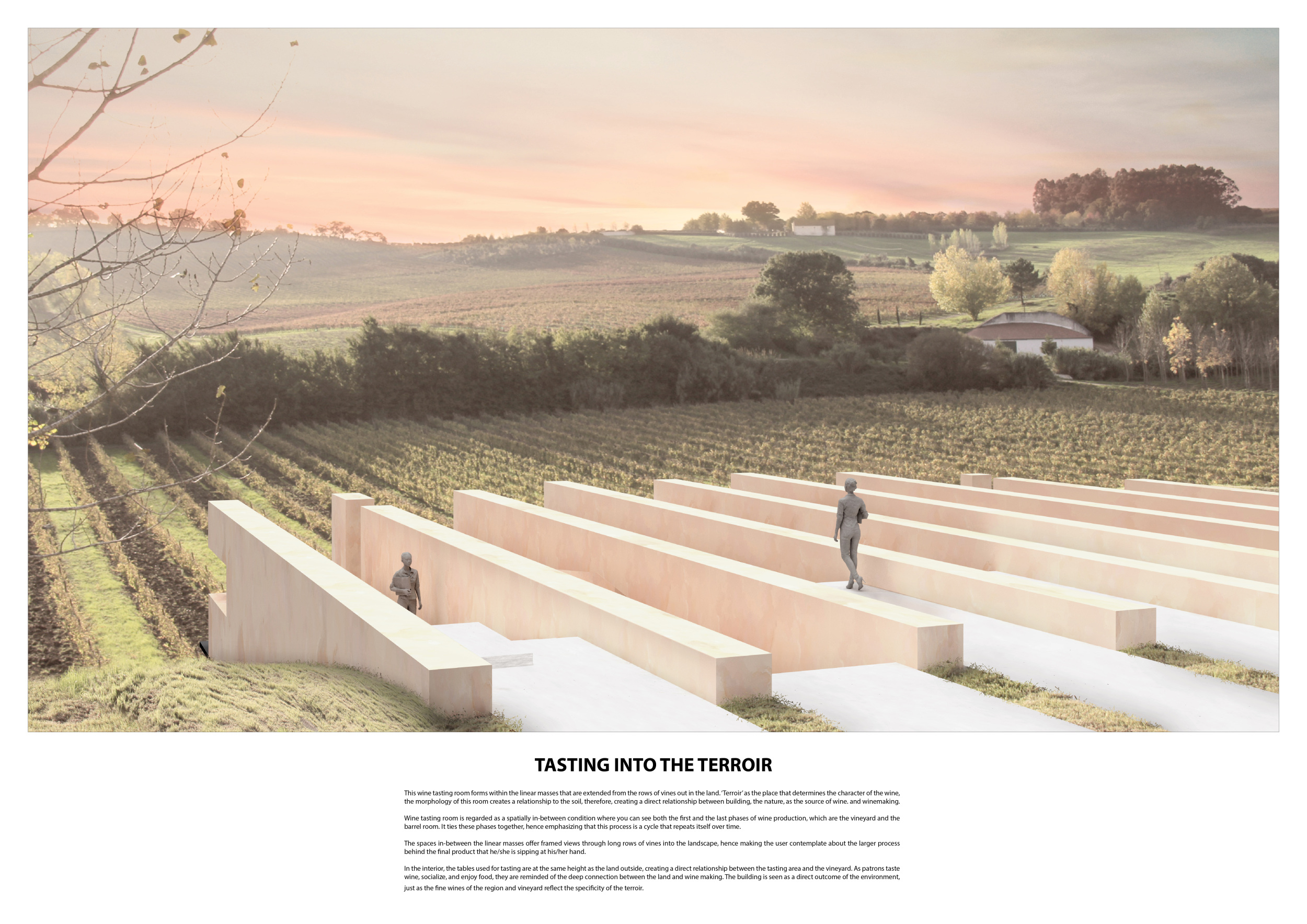 Architecture project // Framed Views and Glazed Envelopes in a Vineyard ...