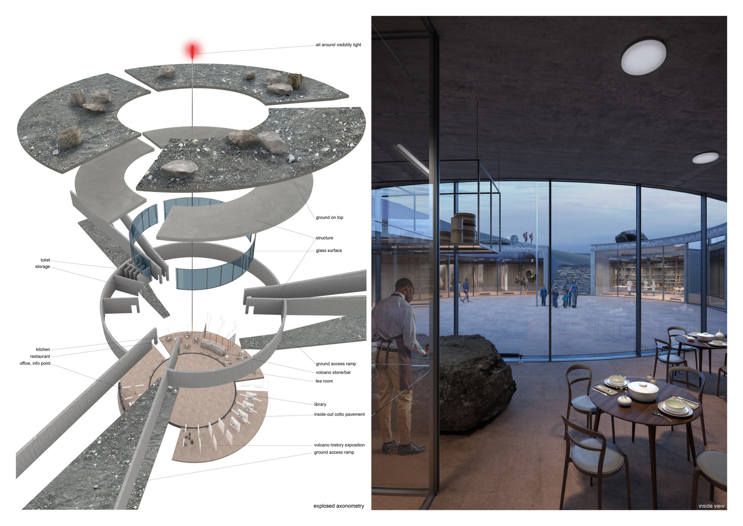 Architecture project // Light-Driven Exposition Space Crafted from ...