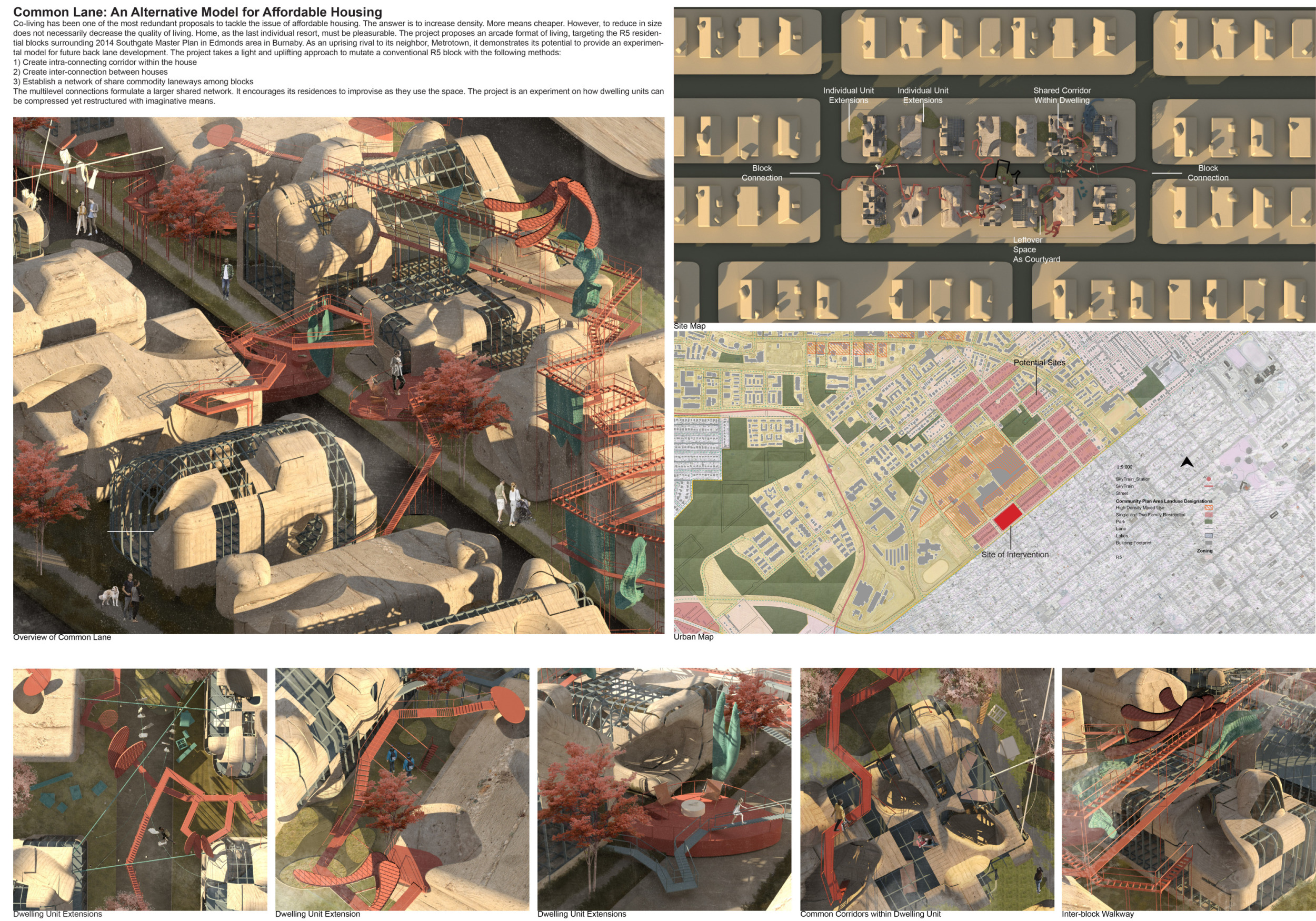Architecture project // Connected Living Through Shared Corridors and ...