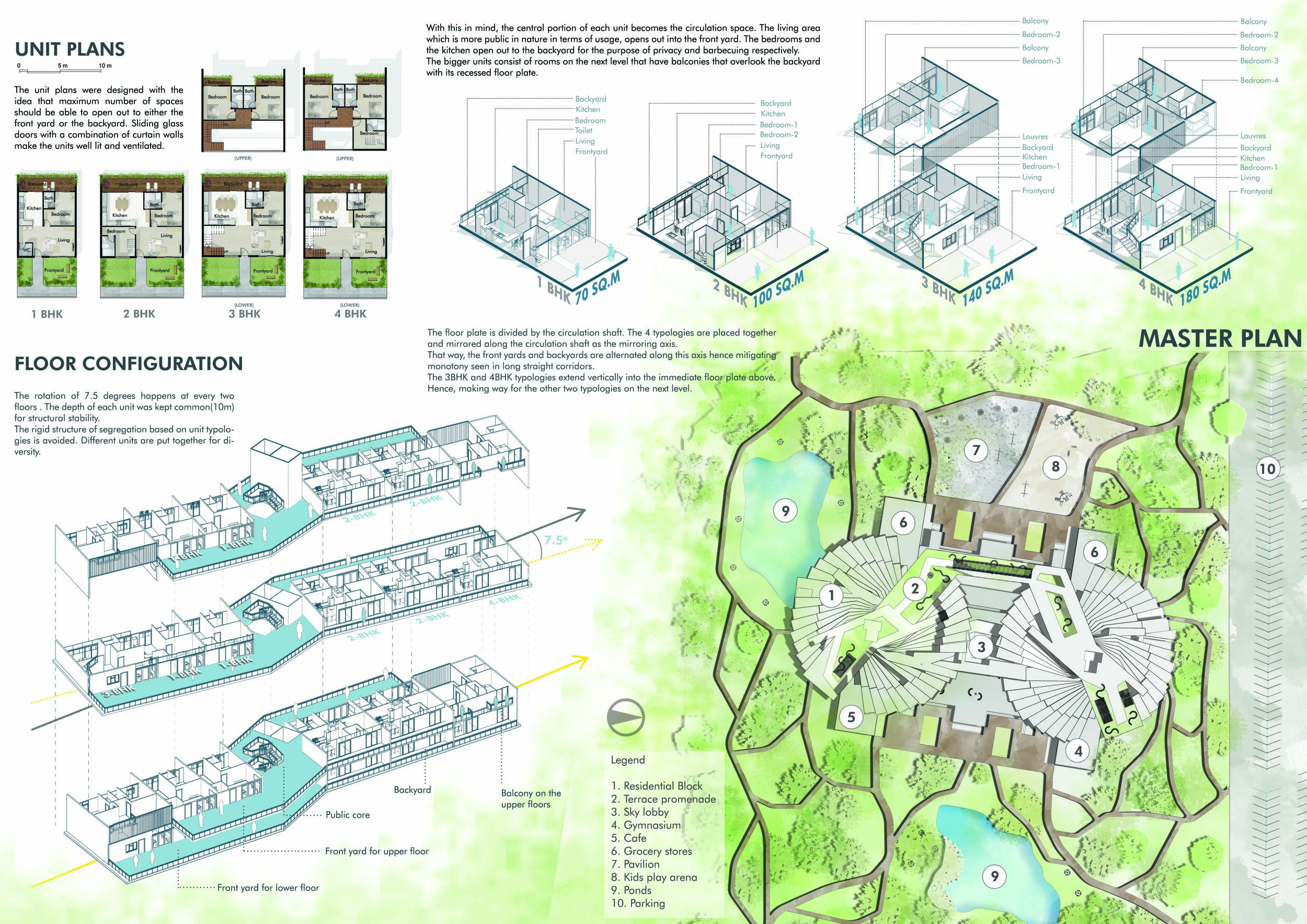 Architecture project // Flexible Housing Design with Butterfly Shape ...