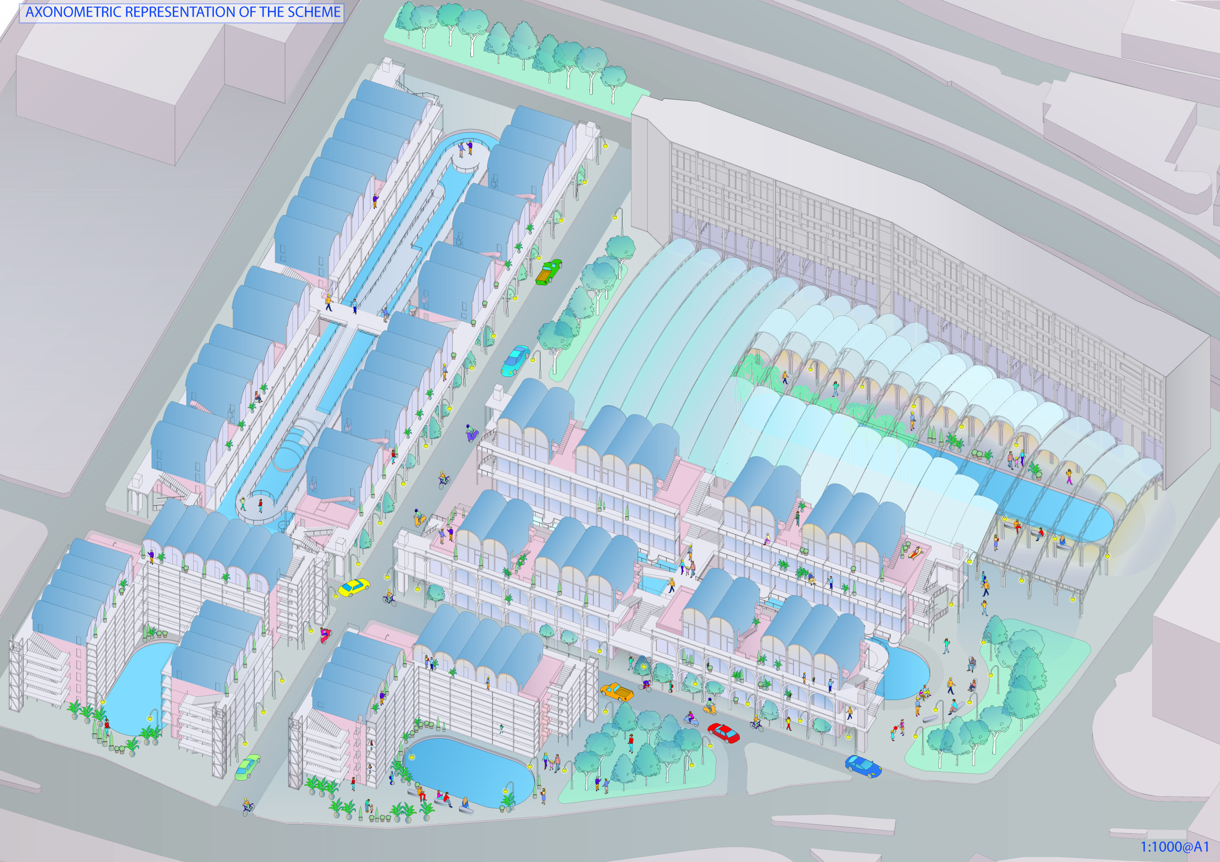 Architecture project // Terraced Housing Integrated with Urban Farming ...