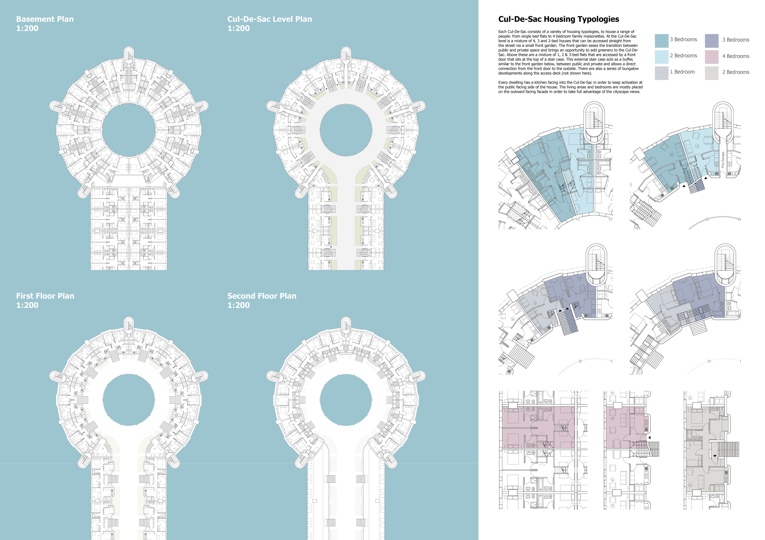 Architecture project // Vertical Community Living with Colorful ...