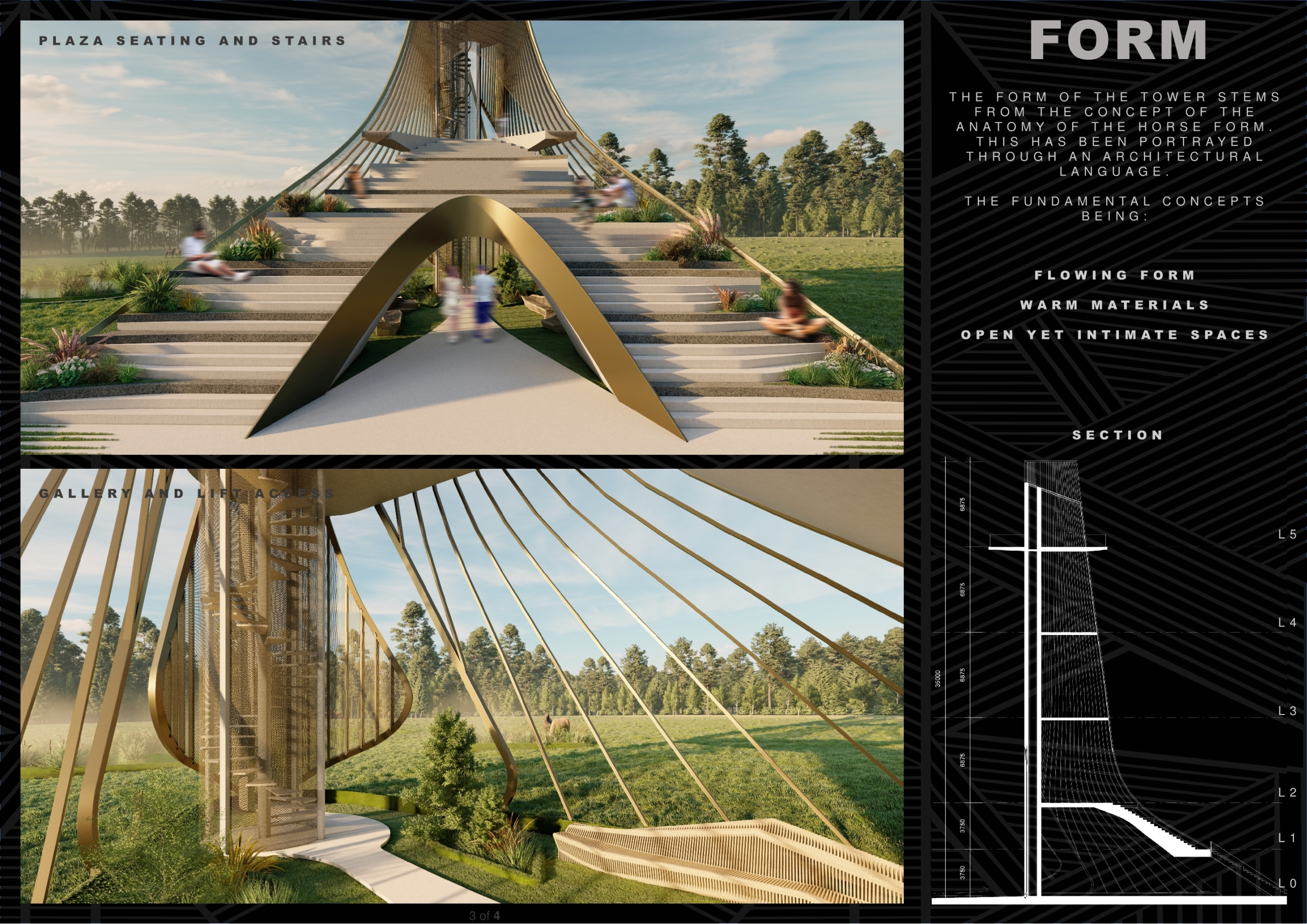 Architecture project // Hydraulic Lift Tower Crafted with Concrete and ...