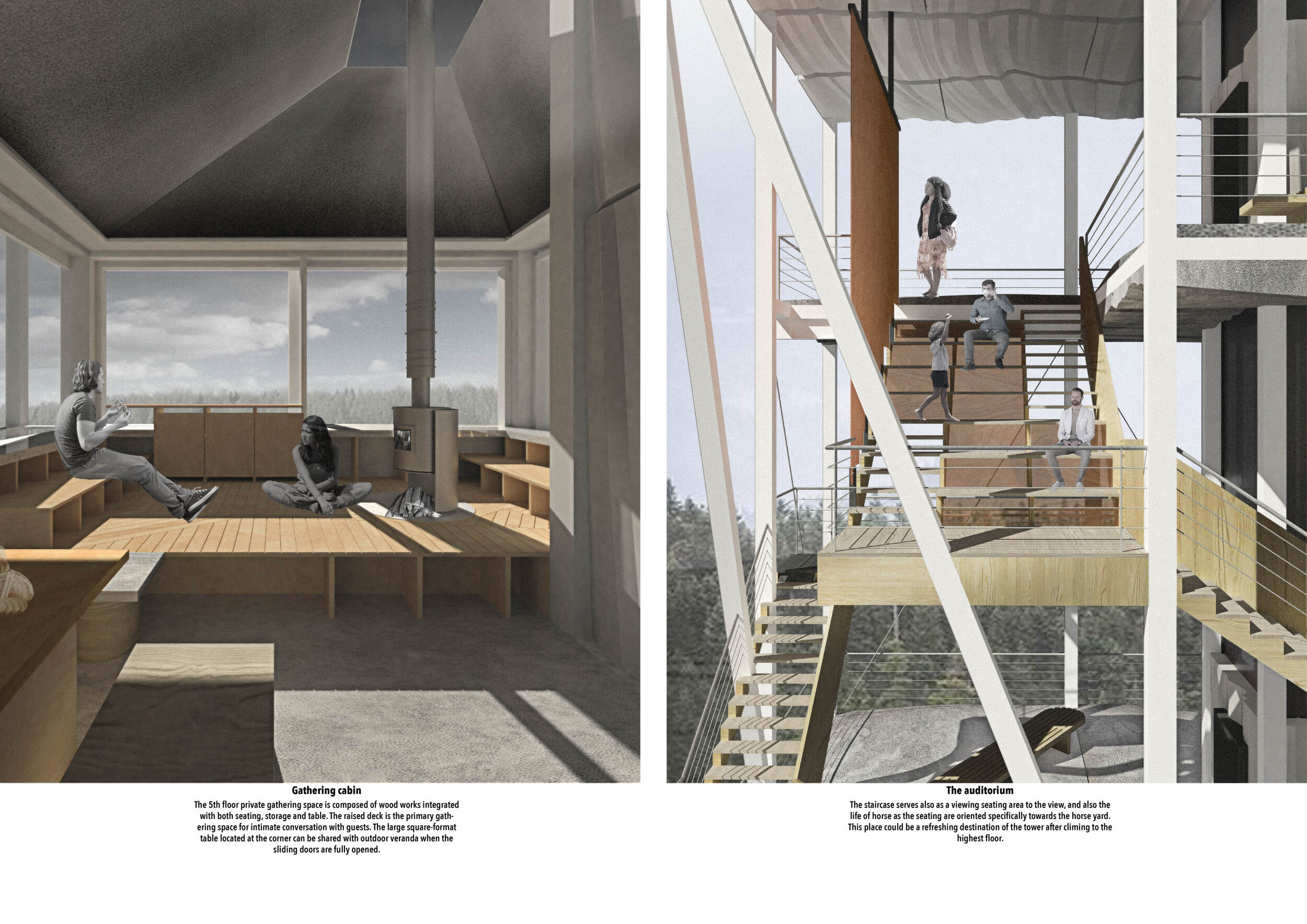 Architecture project // Sand-Cast Concrete Observatory with Spiral ...