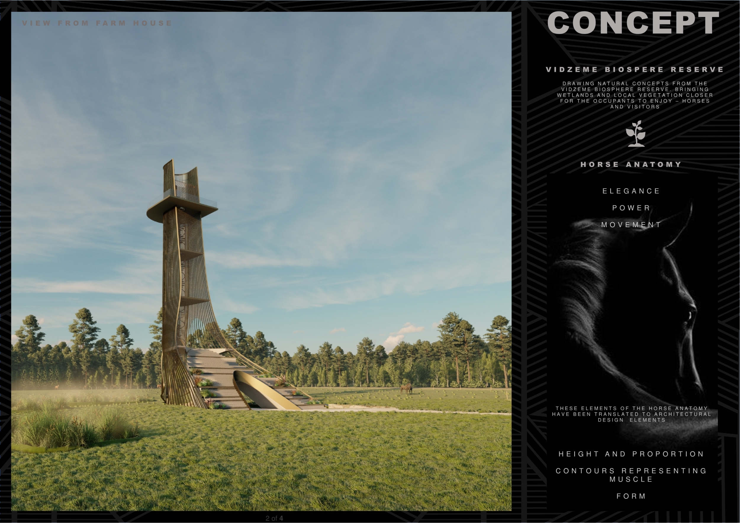 Architecture project // Hydraulic Lift Tower Crafted with Concrete and ...