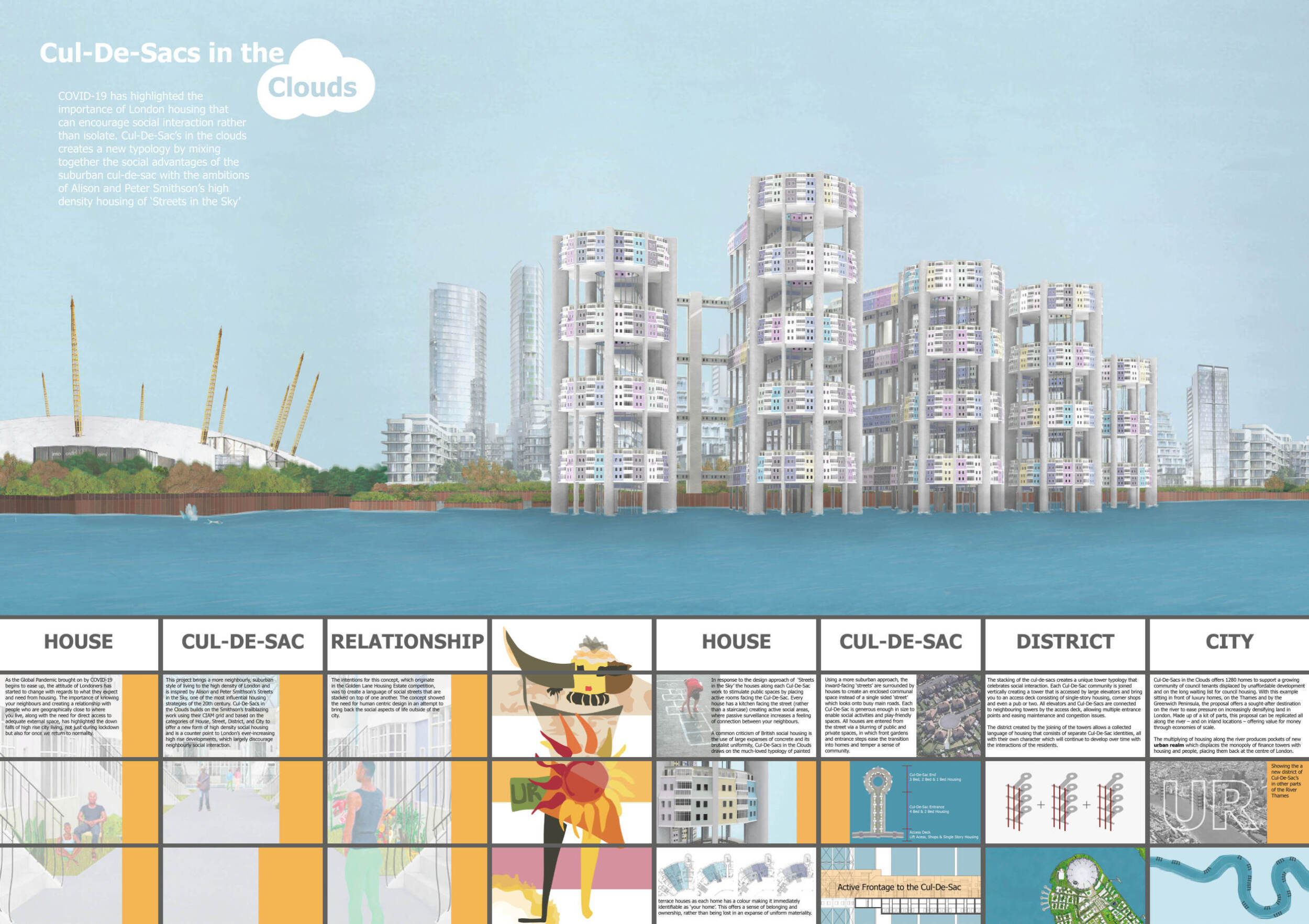 Architecture project // Vertical Community Living with Colorful ...