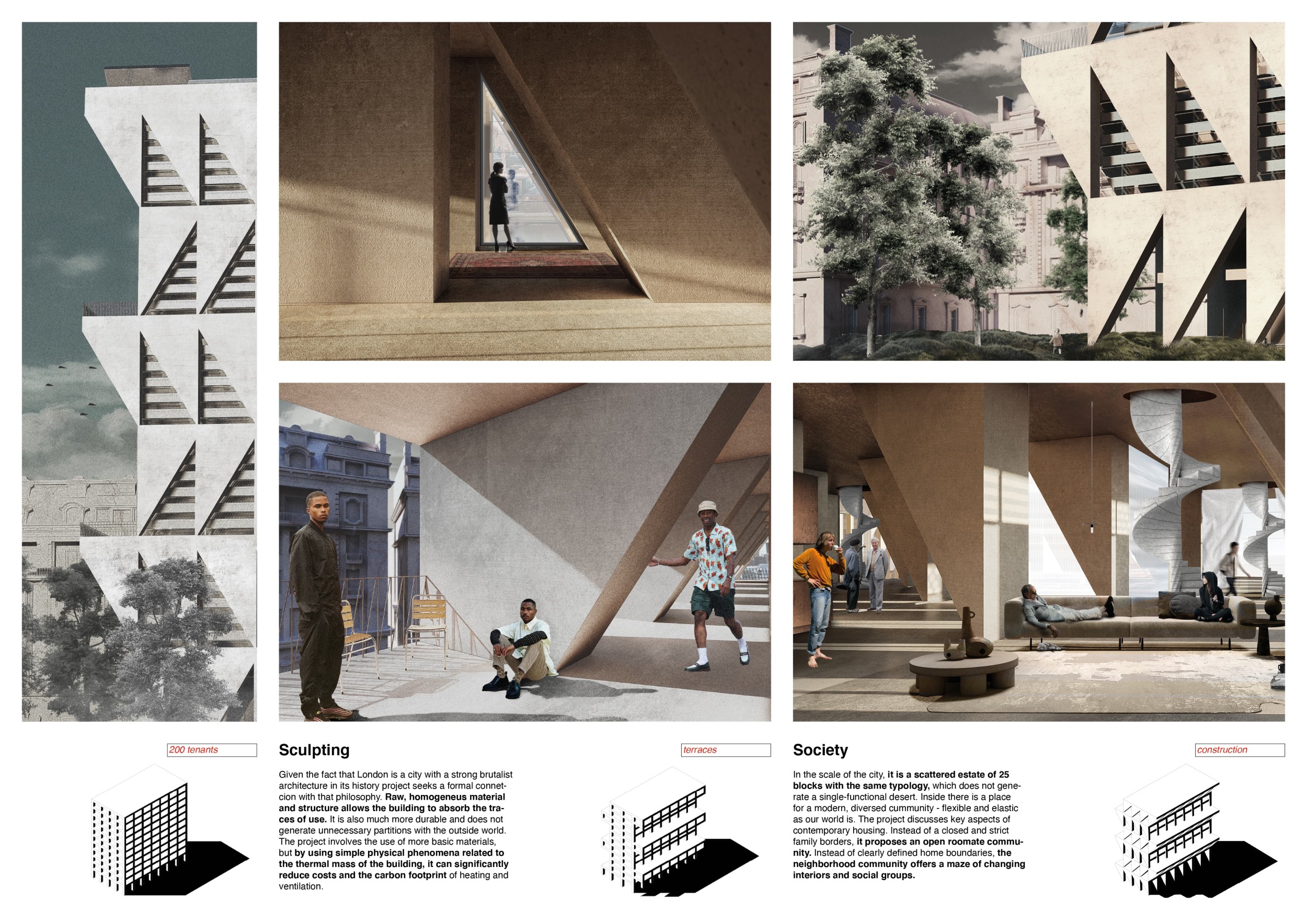Architecture project // Vertical Gardens and Flexible Layouts in ...