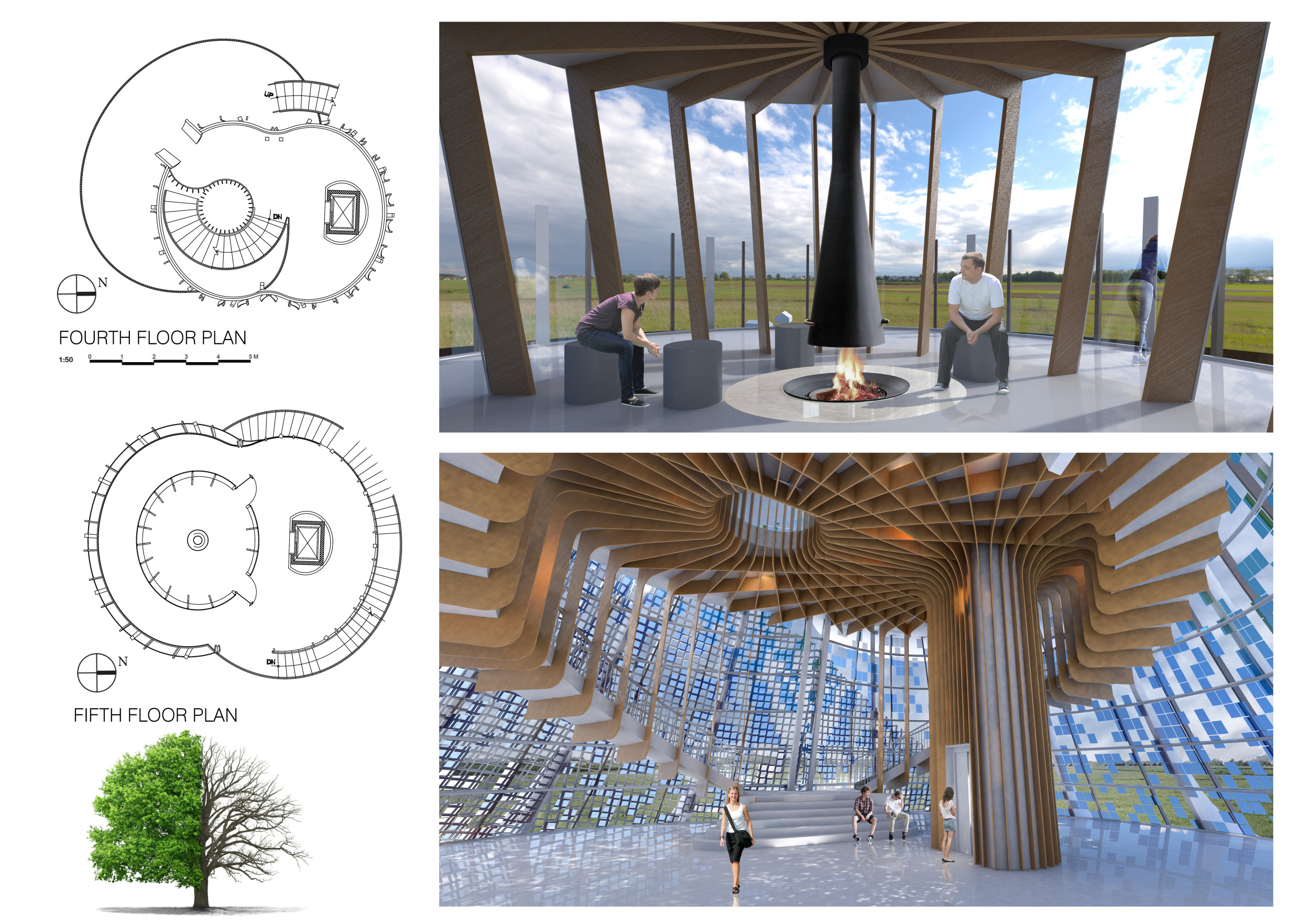Architecture project // Curved Steel Structure with Kinetic ...