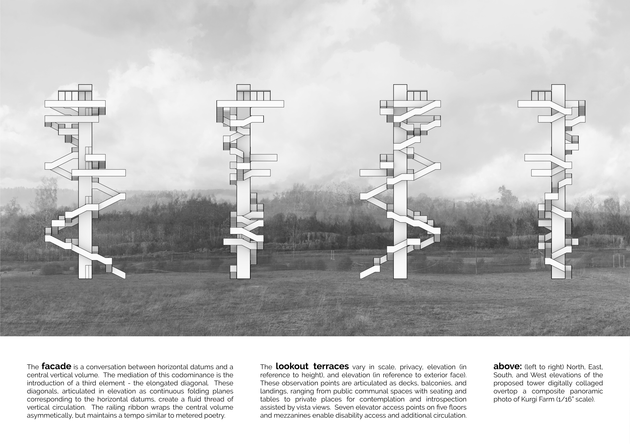 Architecture project // Rhythmic Ascent Through Cantilevered Terraces ...