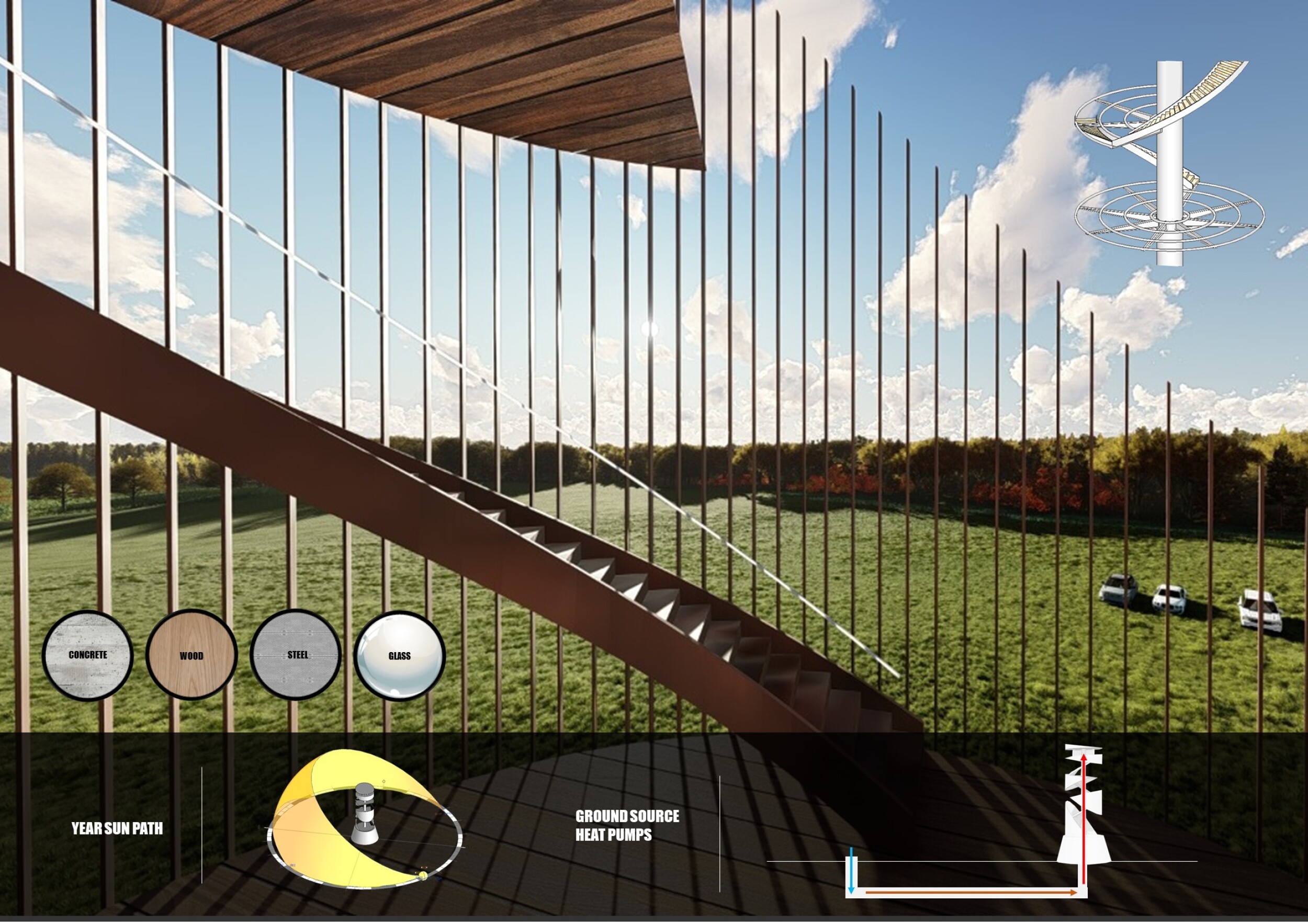 Architecture project // Vertical Steel Plates Shaping Sensory ...