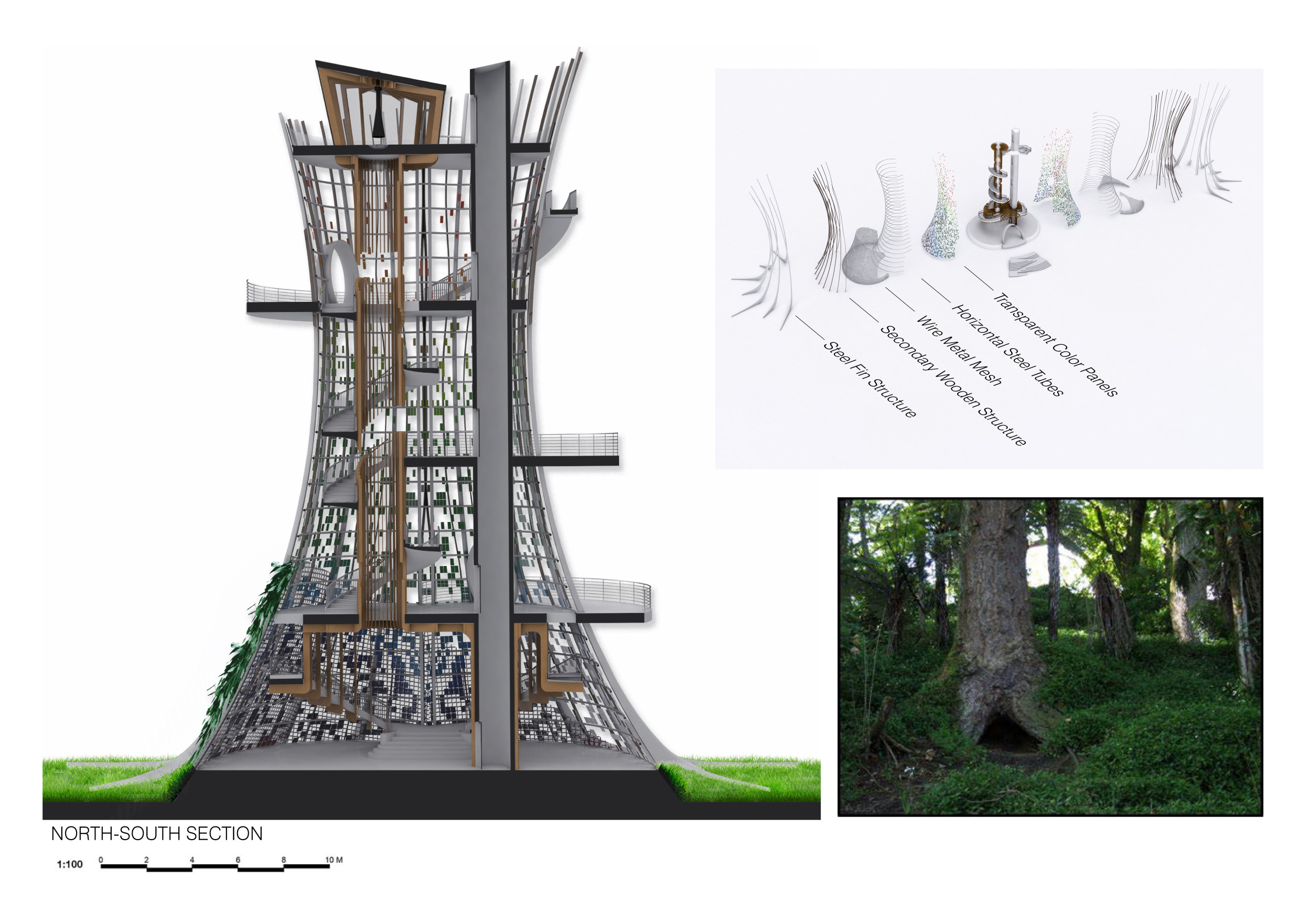 Architecture project // Curved Steel Structure with Kinetic ...