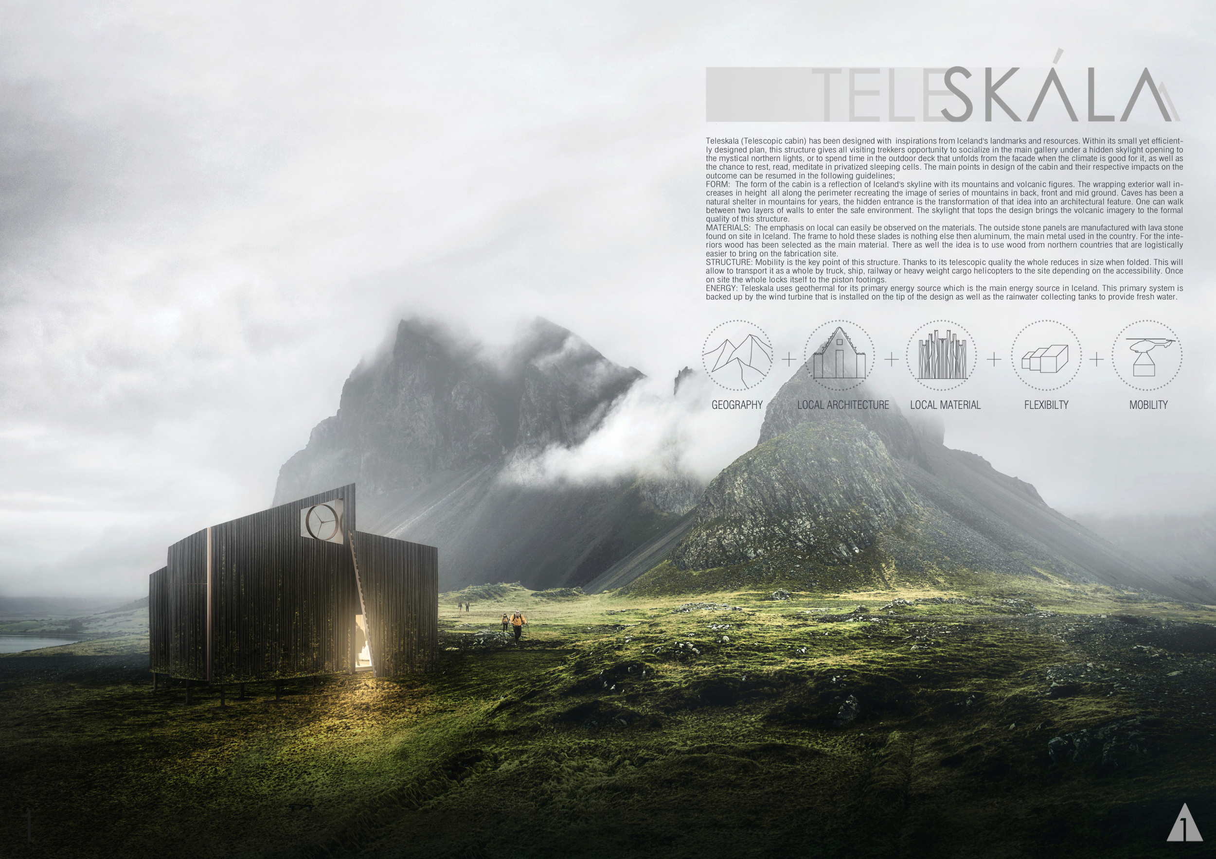 Architecture project // Telescopic Stone Façade with Geothermal Systems ...