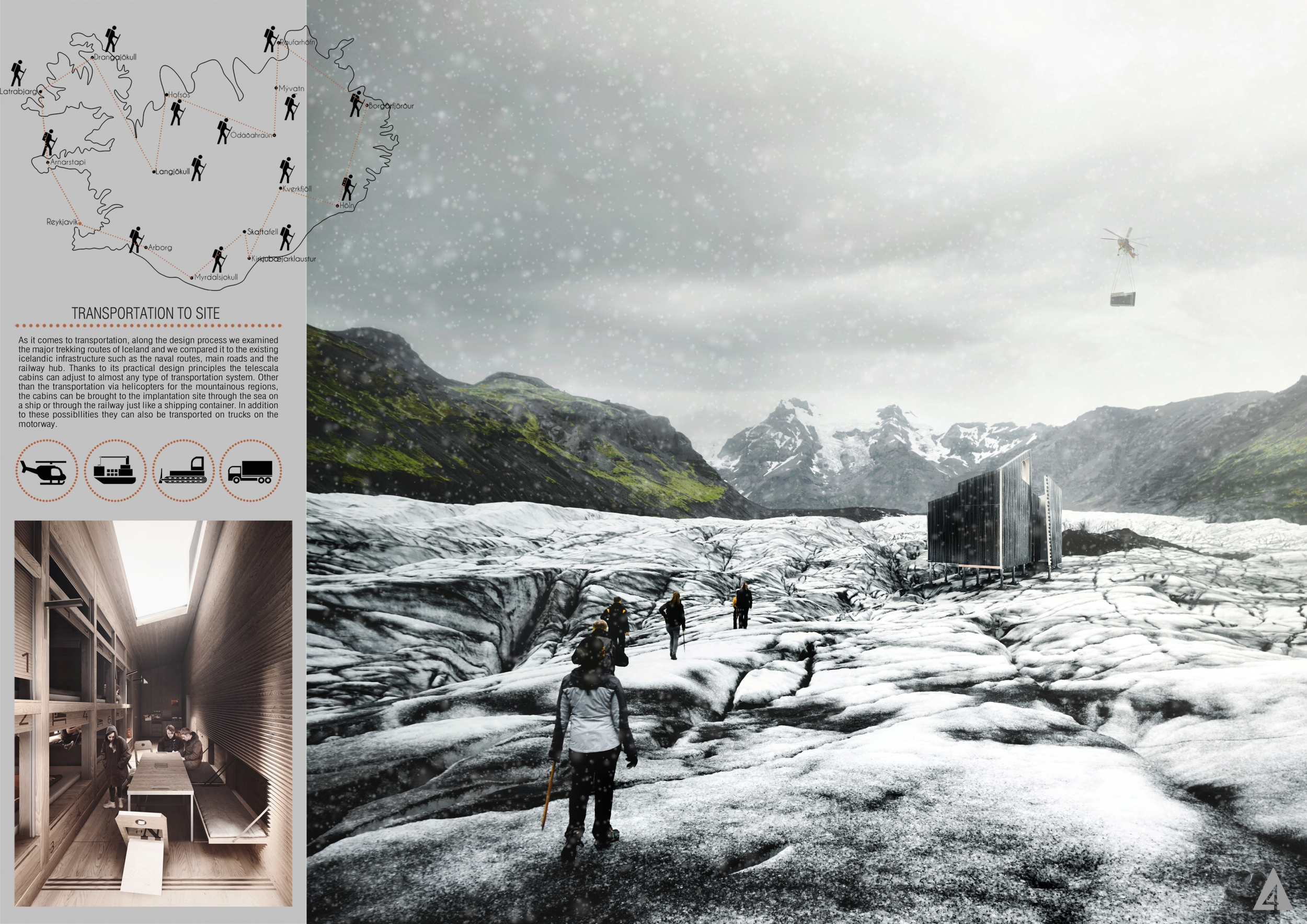 Architecture project // Telescopic Stone Façade with Geothermal Systems ...