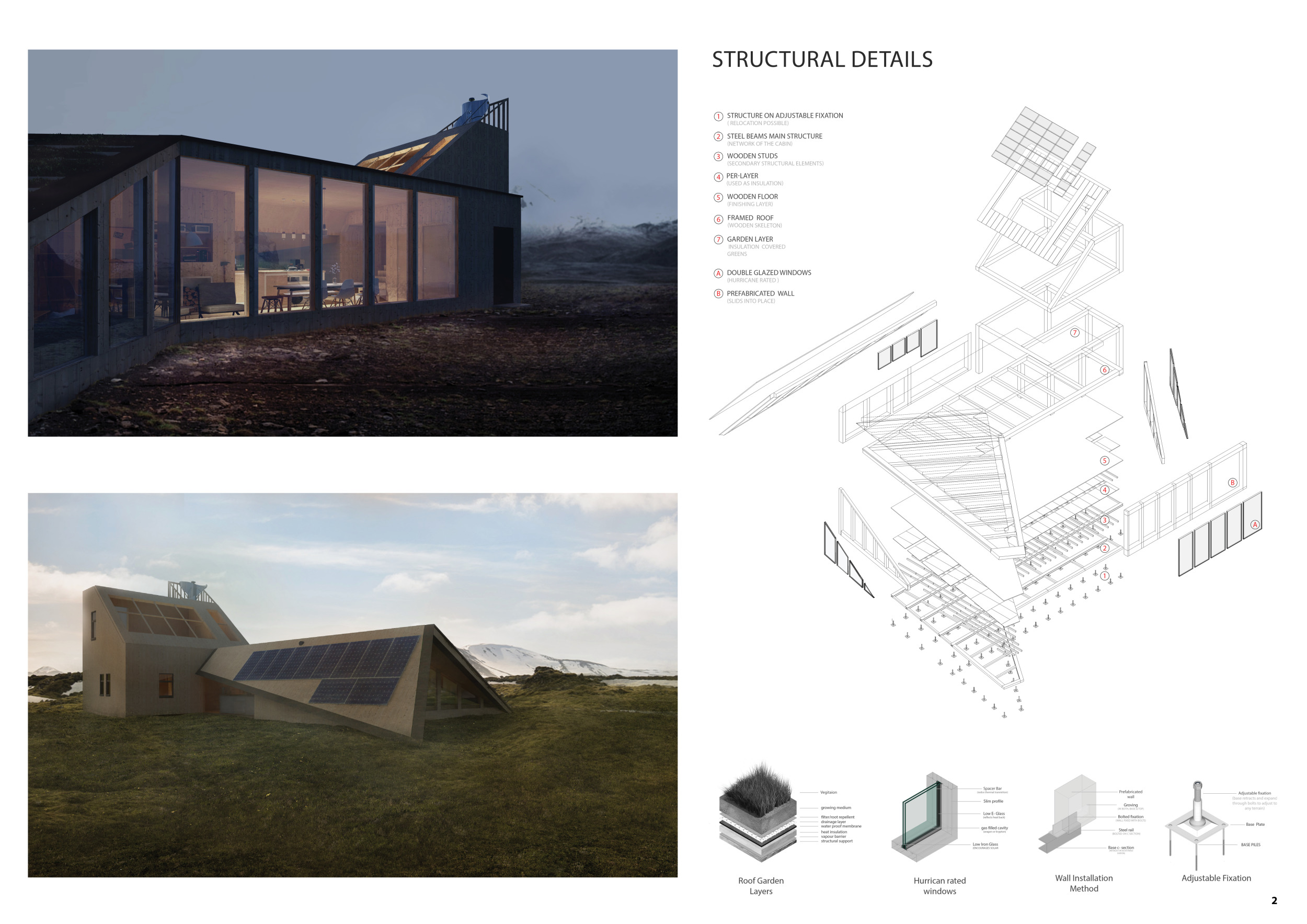 Architecture project // Green Roof Shelter Crafted from Bamboo and Wood ...