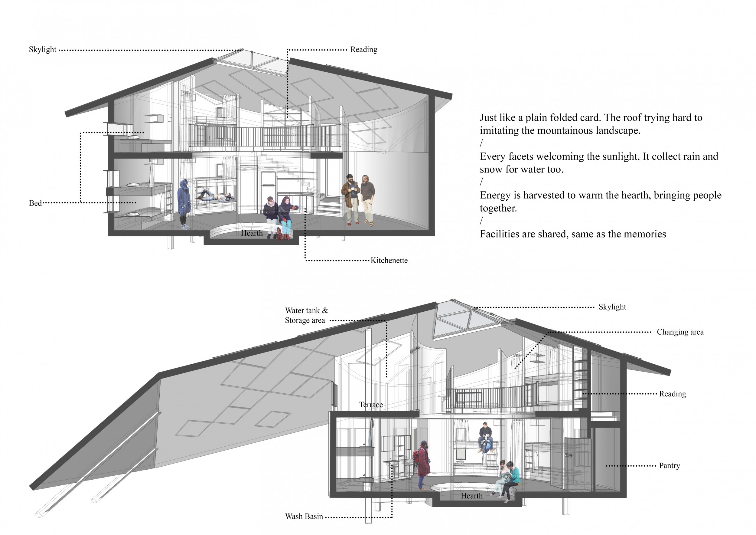 Architecture project // Elevated Shelter Featuring Circular Design and ...