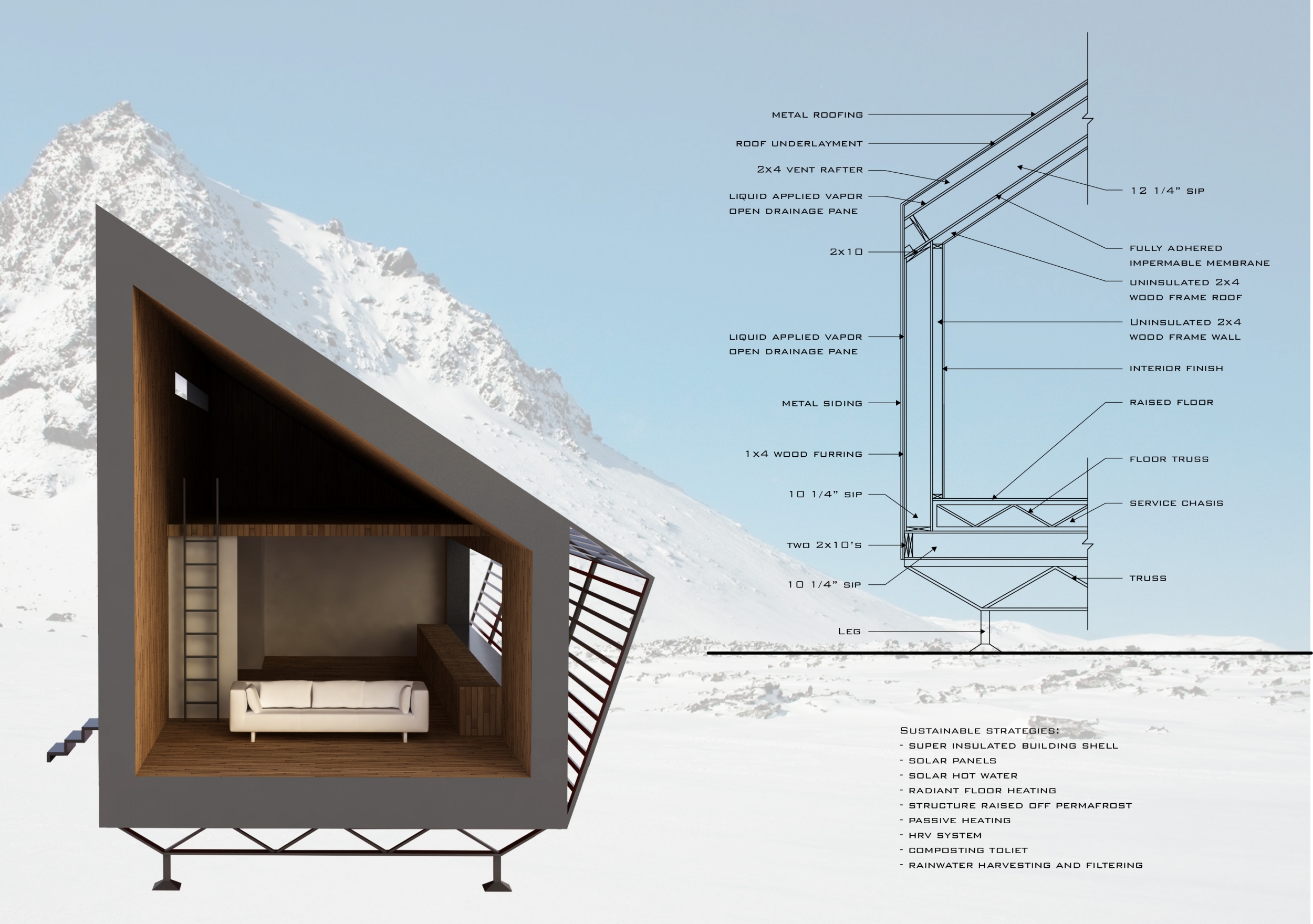 Architecture project // Charred Wooden Shingles and Structural ...