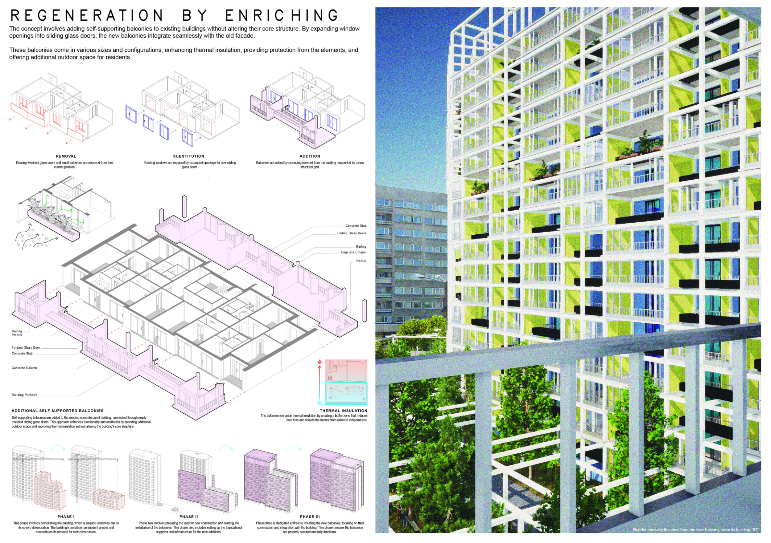Architecture project // Self-Supported Balconies Enhance Concrete ...
