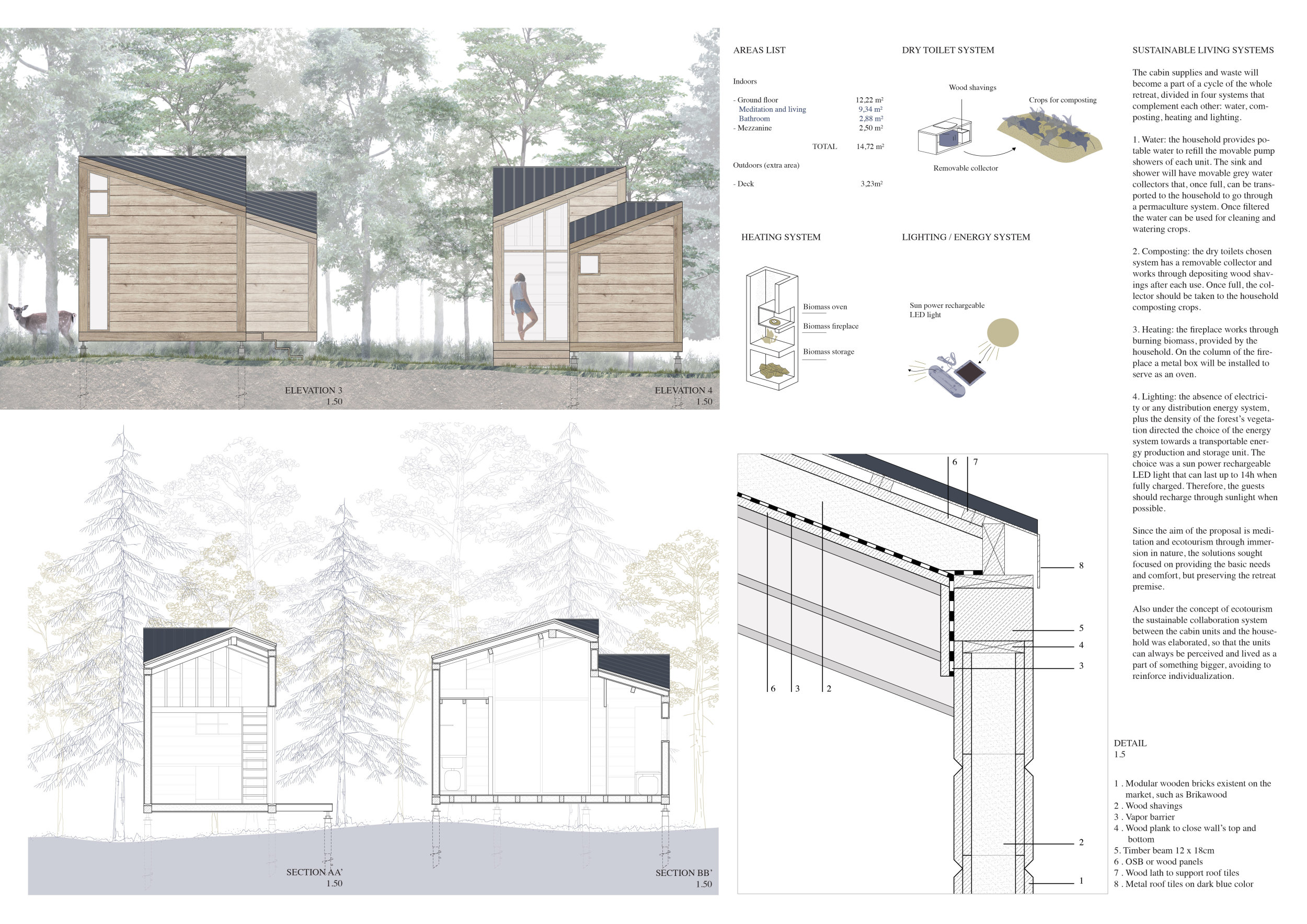 Architecture project // Timber Beams and Diagonal Ridge Create a ...