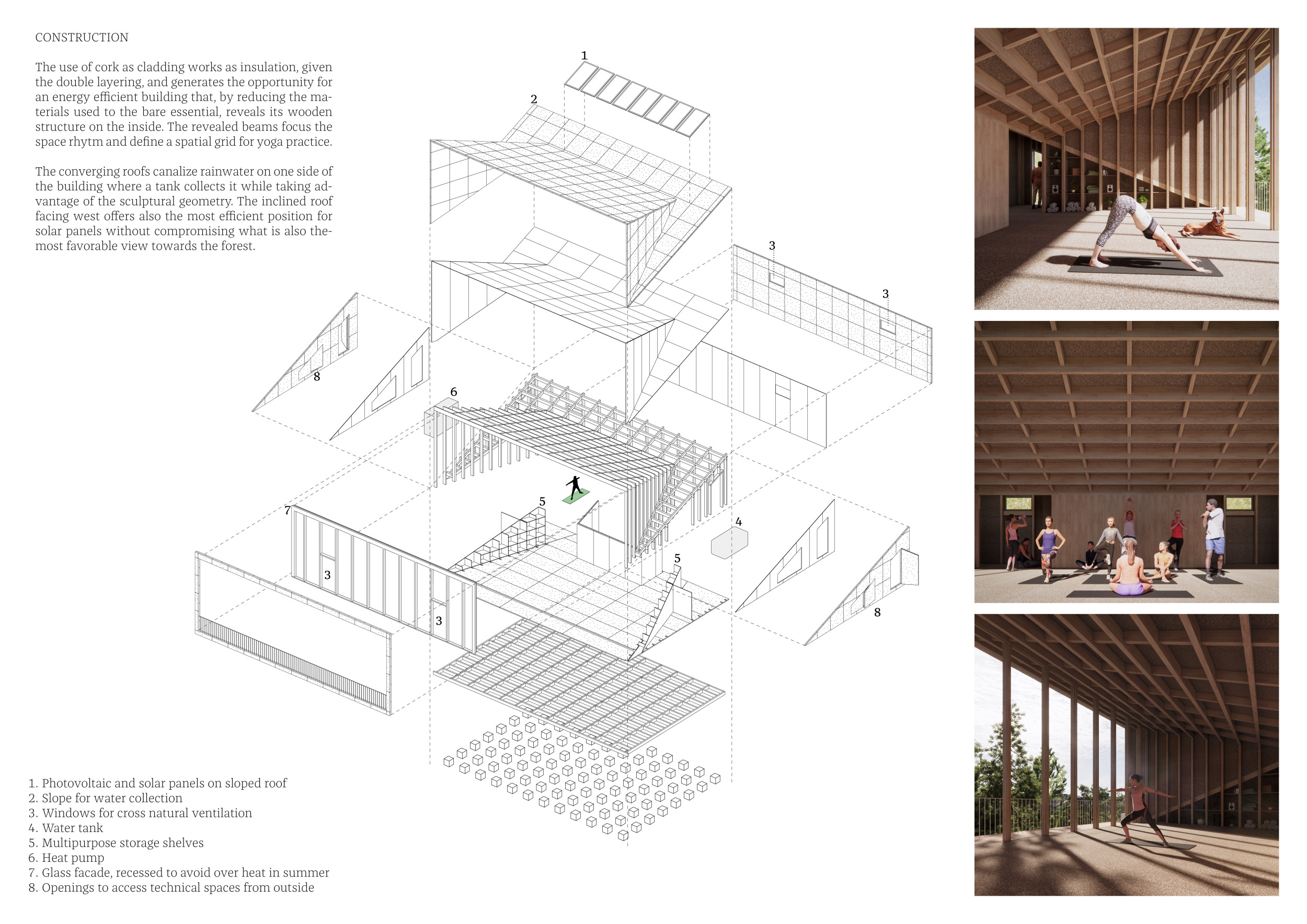 Architecture project // Cork Cladding and Timber Frames Integrate with ...