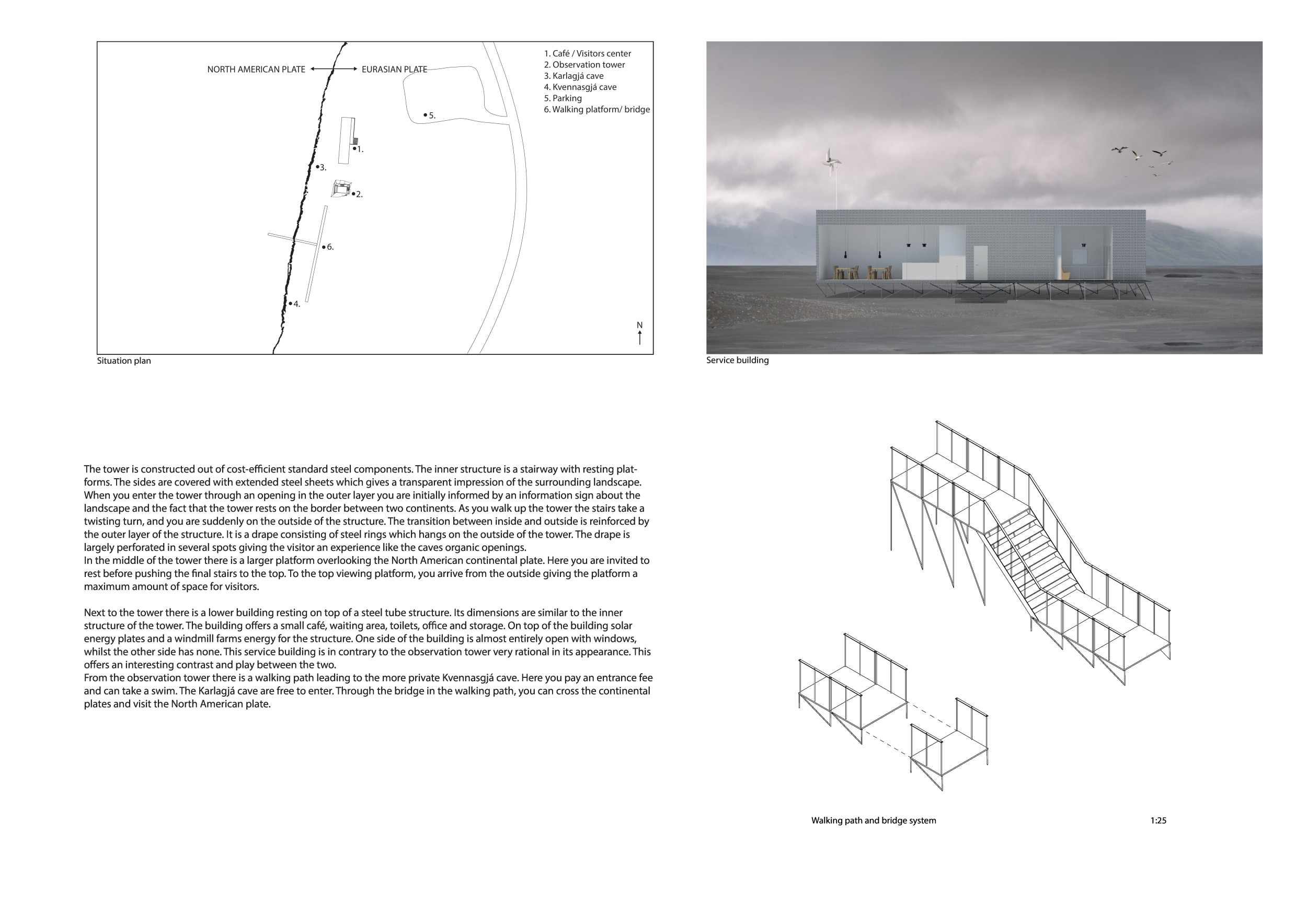 Architecture project // Perforated Steel Drape Enhances Geothermal ...