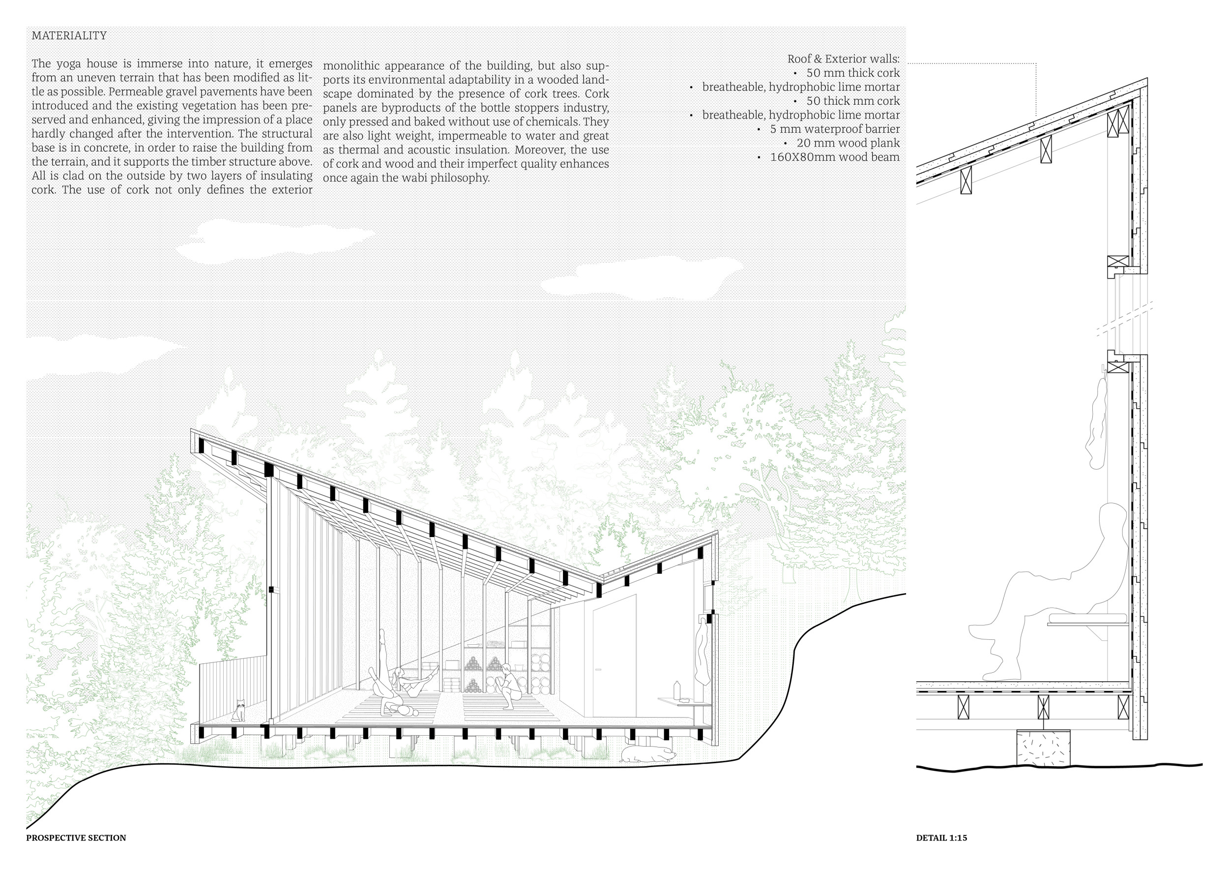 Architecture project // Cork Cladding and Timber Frames Integrate with ...