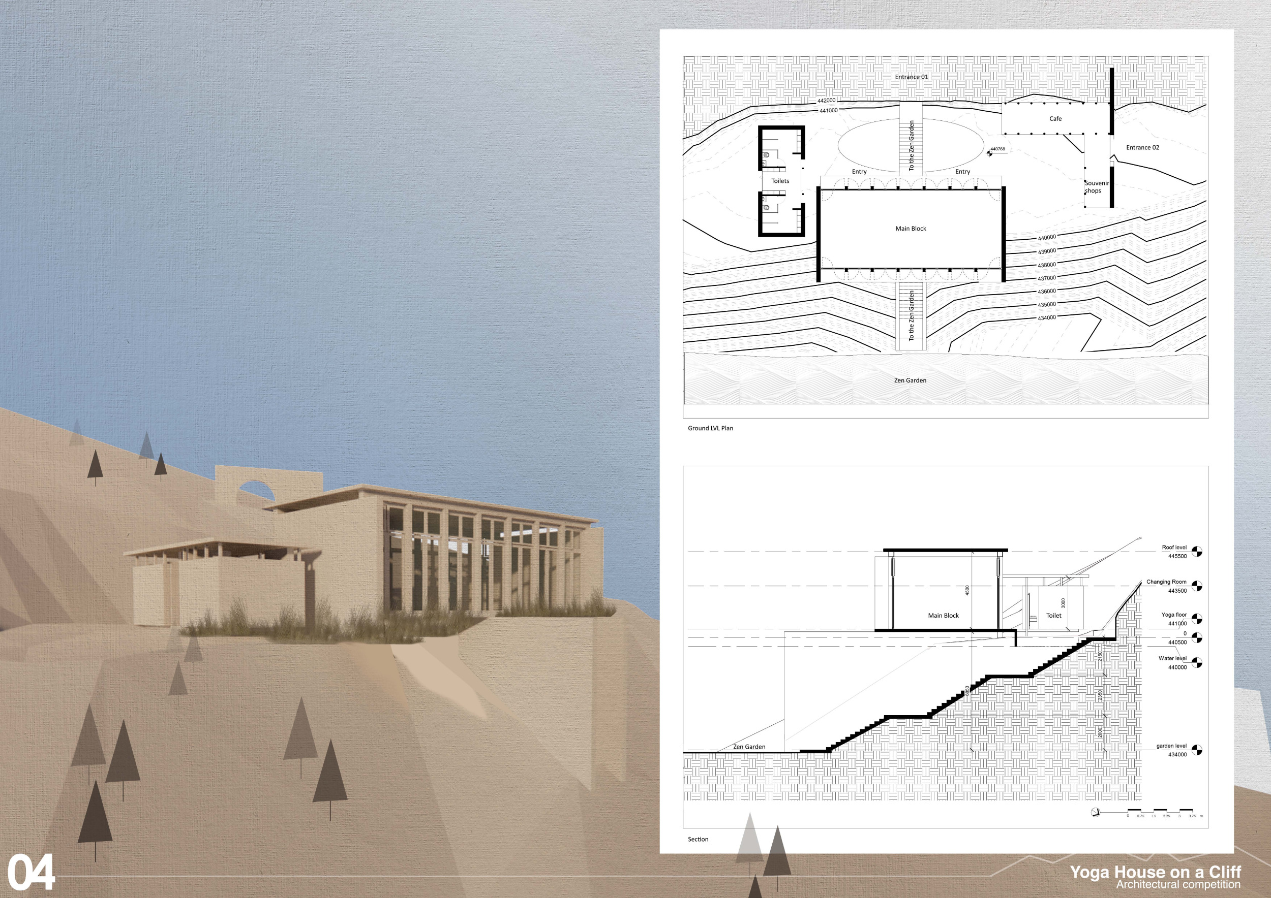 Architecture project // Rammed Earth Wellness Retreat with Butterfly ...