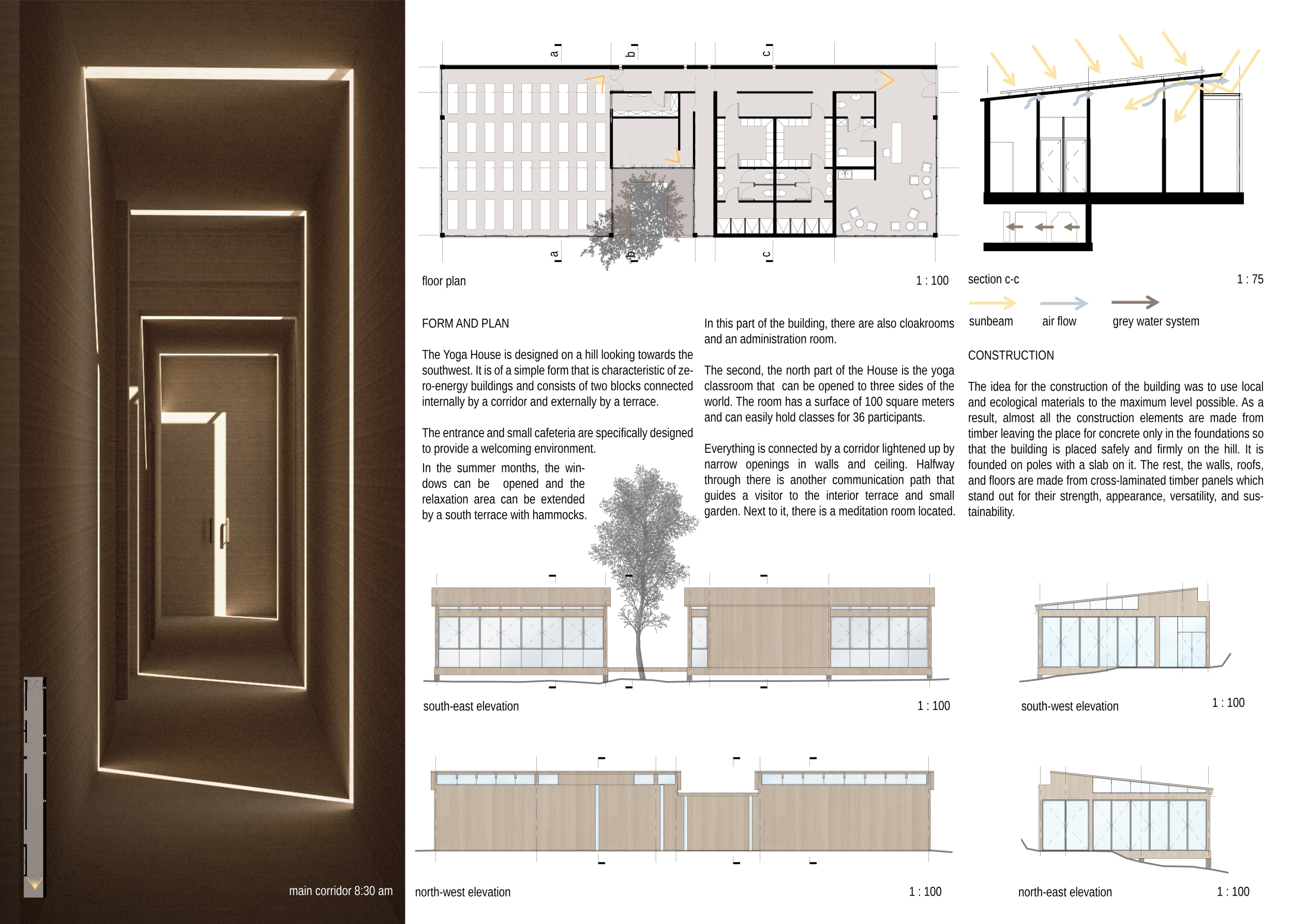Architecture project // Timber Structure with Clerestory Windows ...