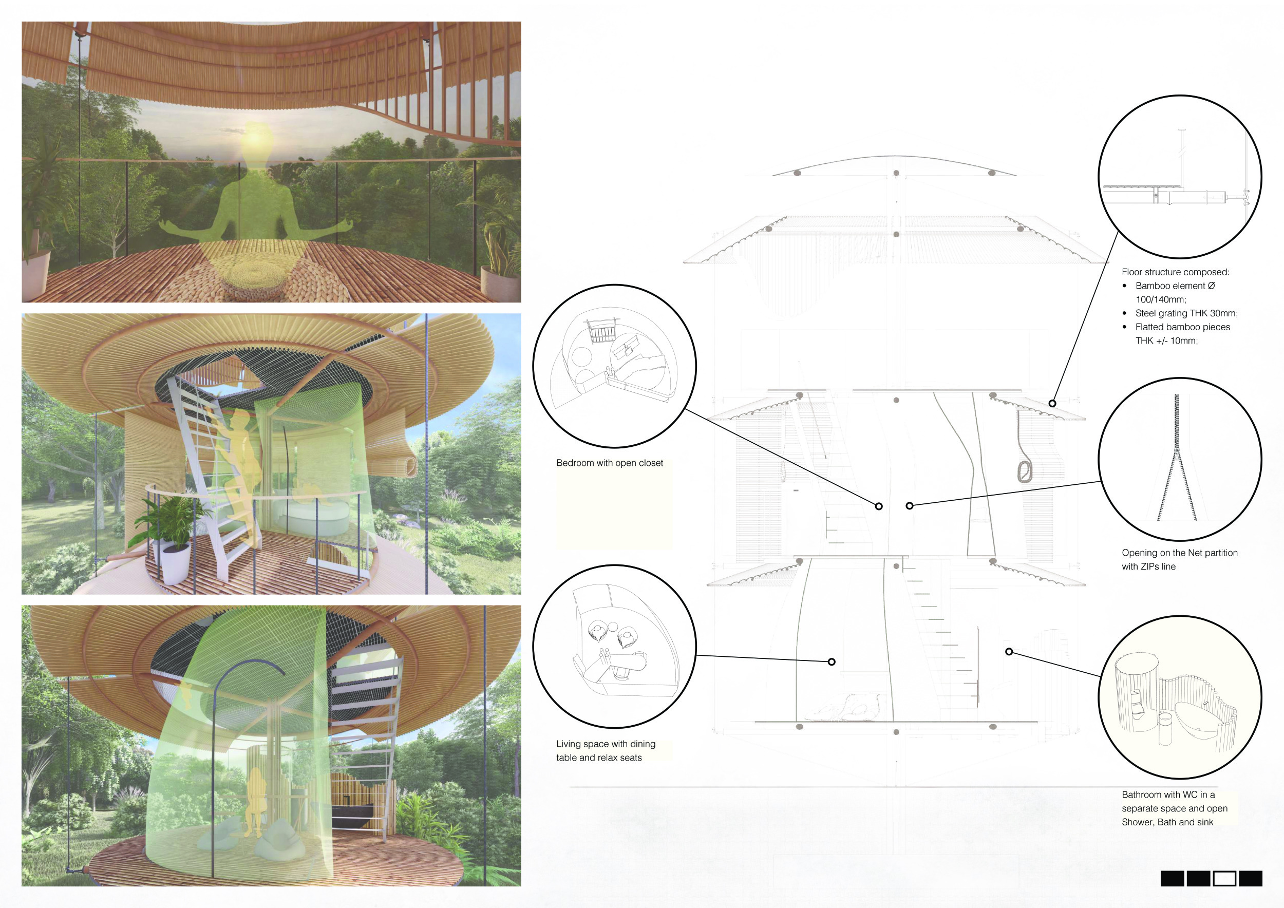Architecture project // Bamboo Structures with Natural Ventilation in ...