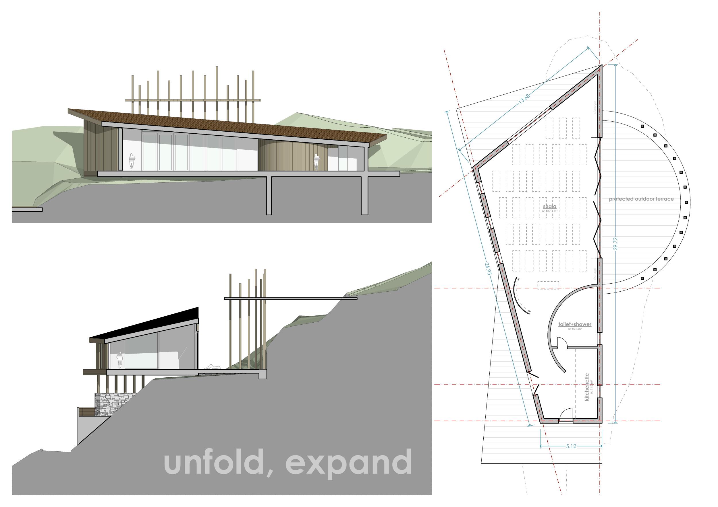 Architecture project // Woven Textures and Protected Terrace in a ...