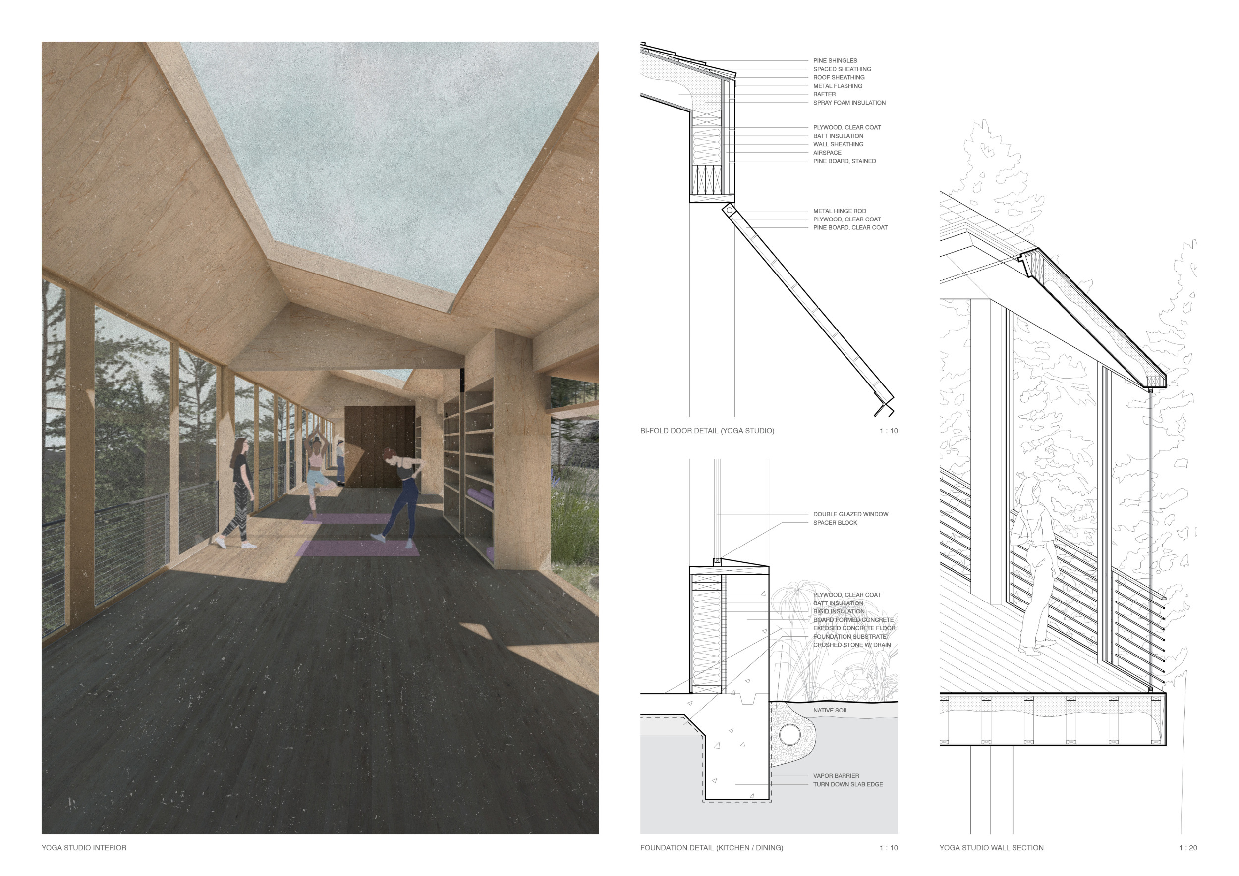 Architecture project // Board-Formed Concrete Integration in a Nature ...