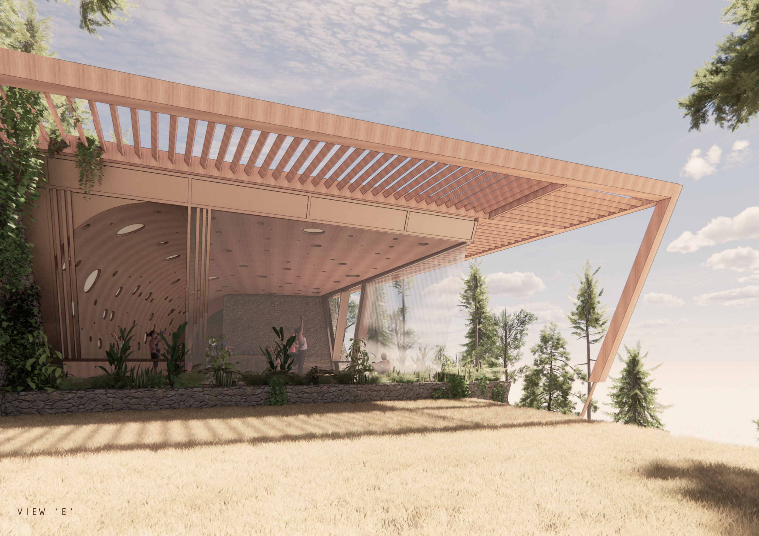 Architecture project // Charred Wooden Shingles and Expansive Glazing ...
