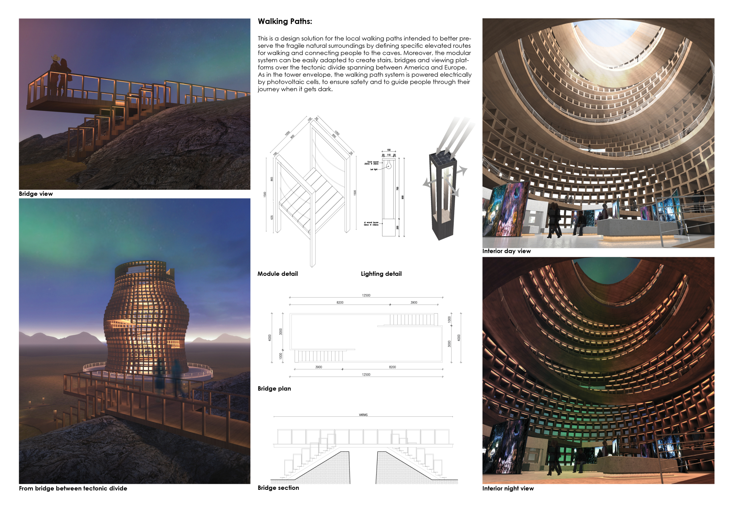 Architecture project // Cubic Viewing Platforms Amid Tectonic Landscapes