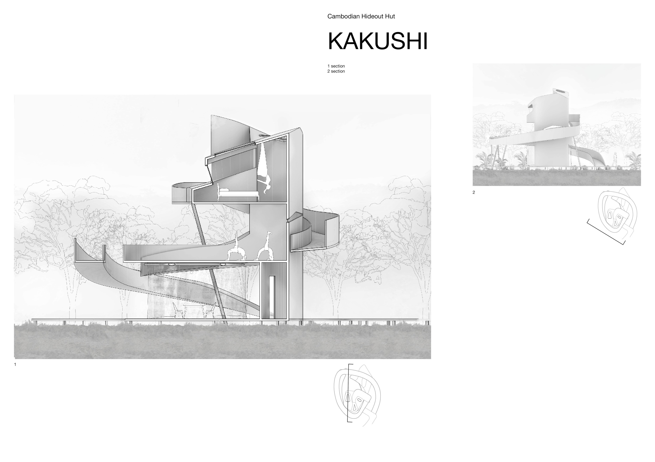 Architecture project // Elevated Pathways Connecting Aerial Yoga Spaces ...