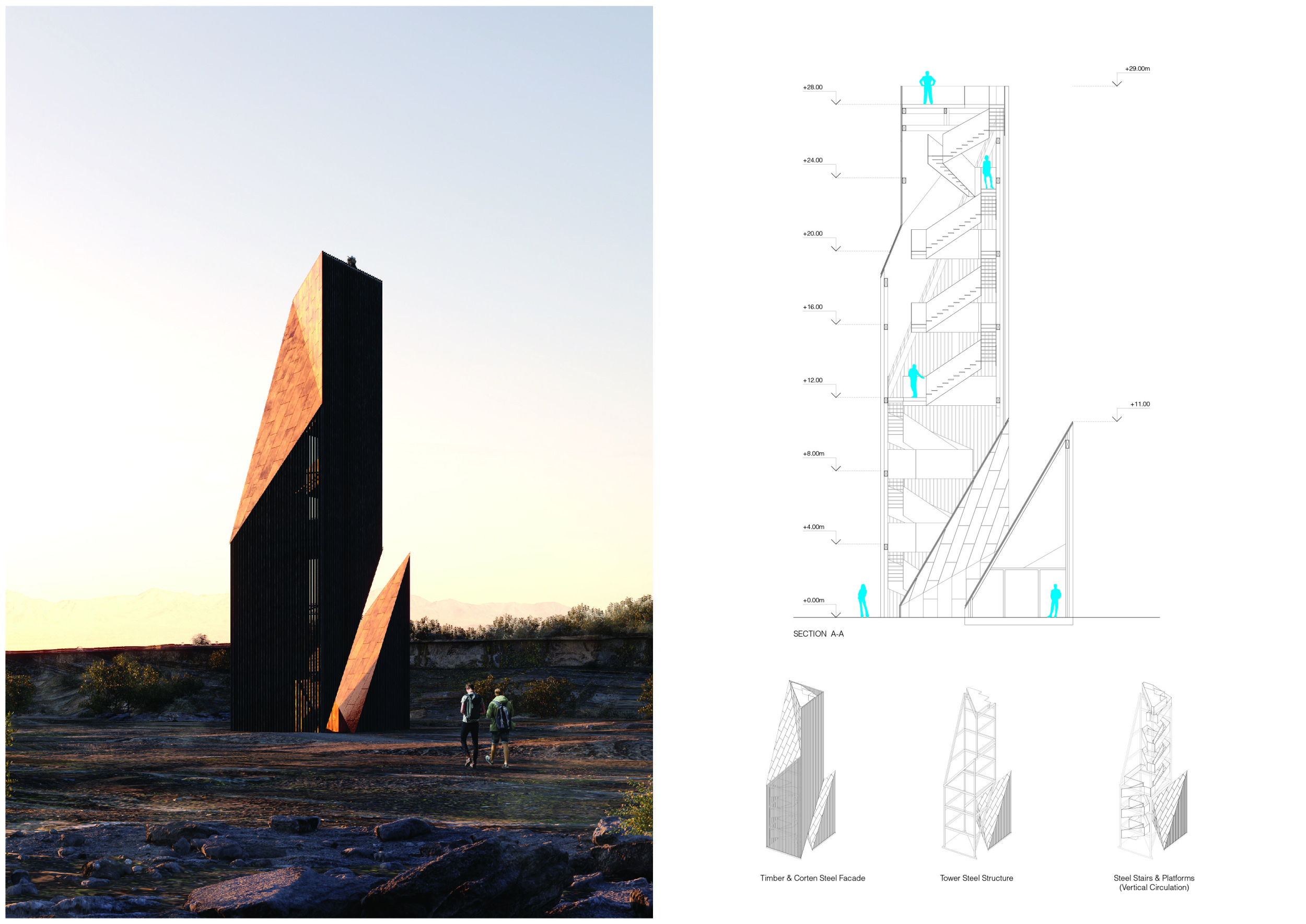 Architecture project // Corten Steel Structure Embracing Natural ...
