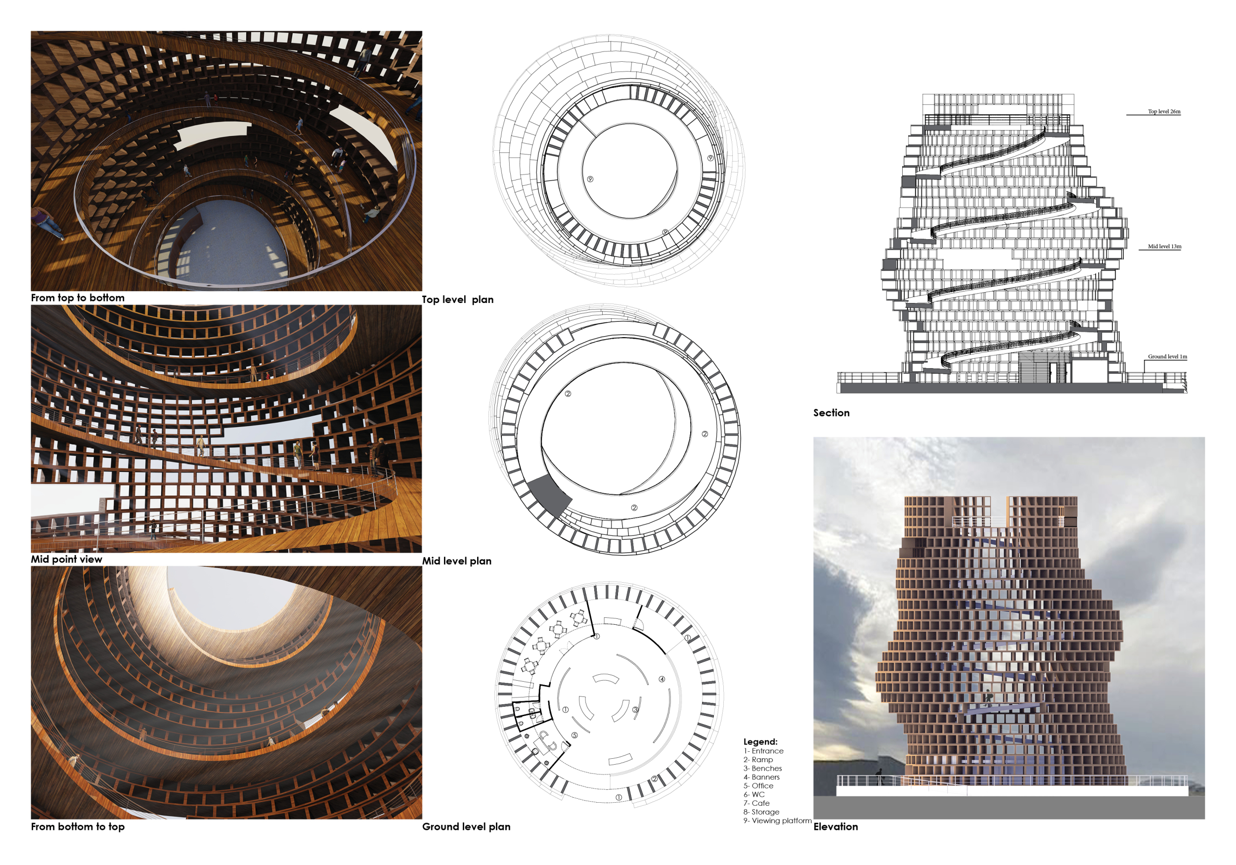Architecture project // Cubic Viewing Platforms Amid Tectonic Landscapes