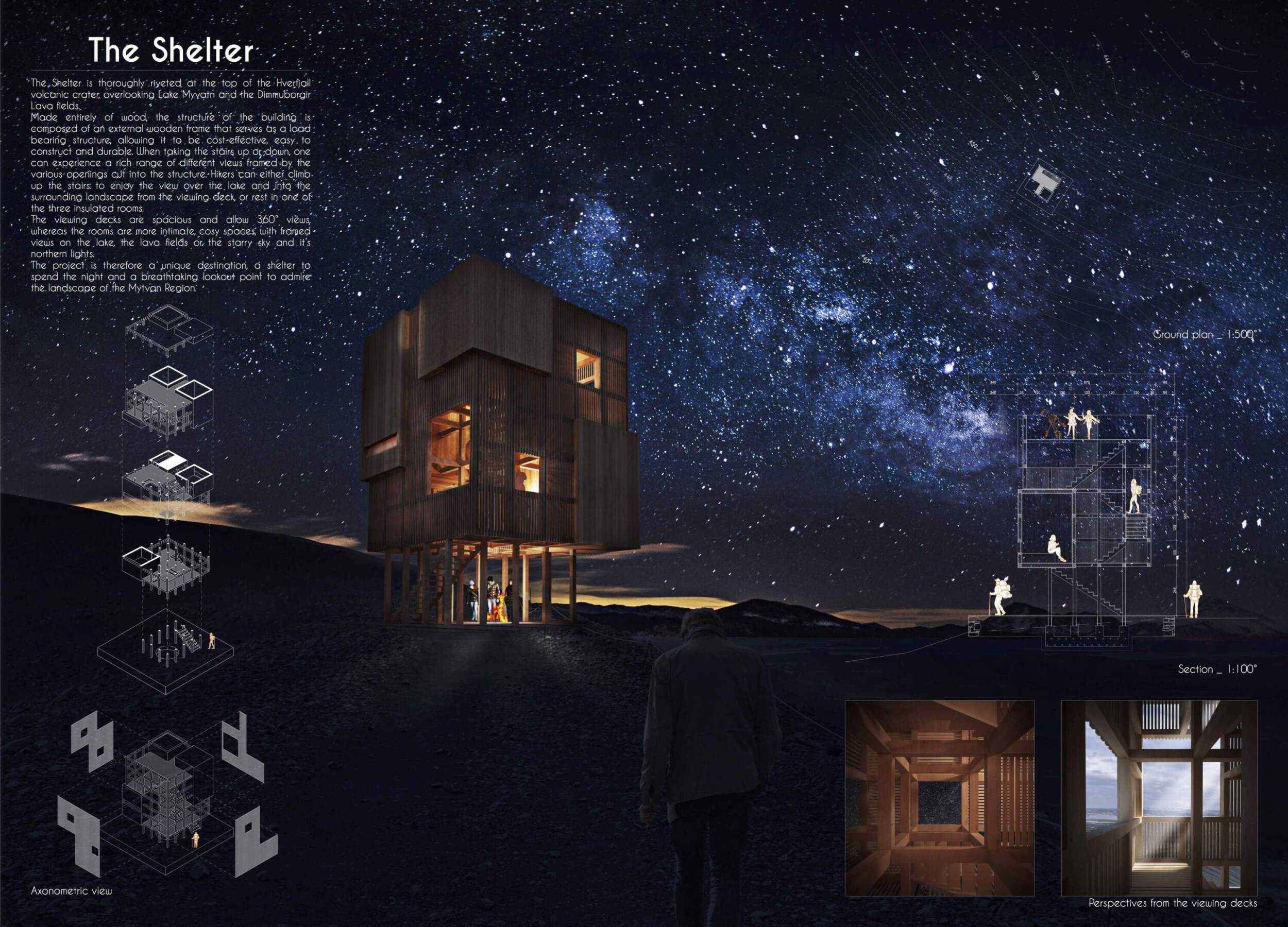 Architecture project // Framed Views from Insulated Wooden Shelters ...