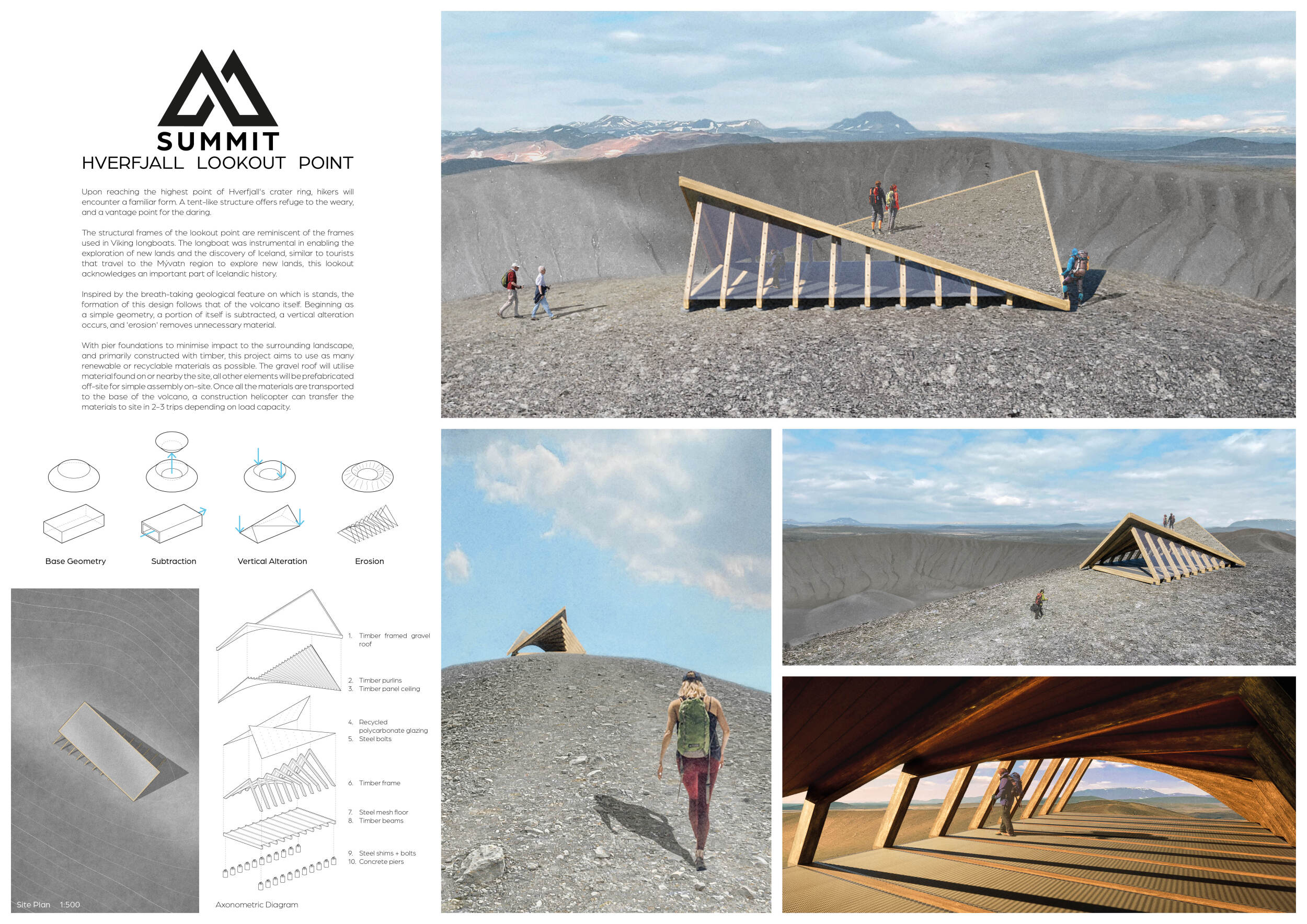 Architecture project // Tent-Like Structure with Timber Frame and ...