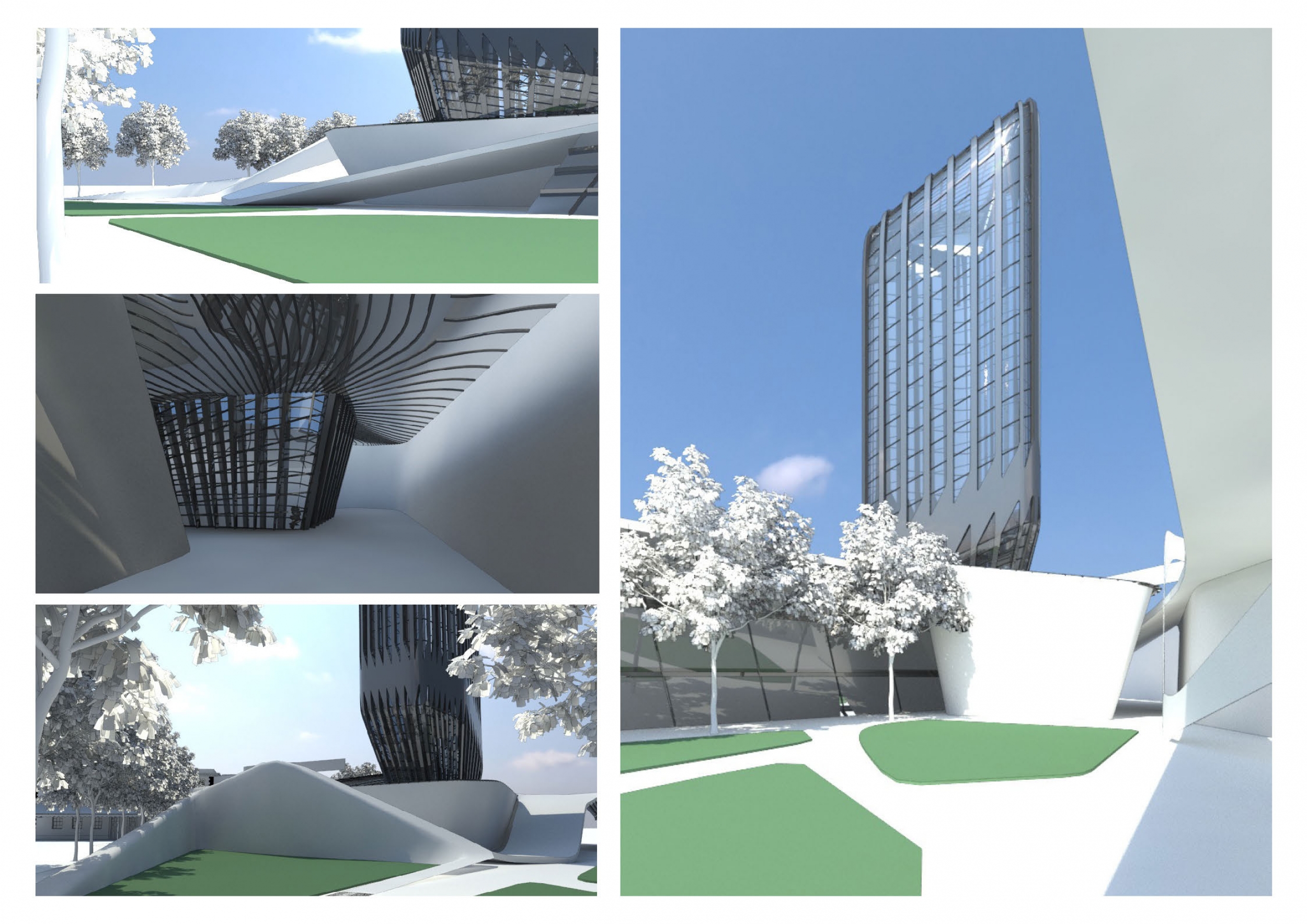 Architecture project // Green Roof and Triple-Glazed Glass Define ...