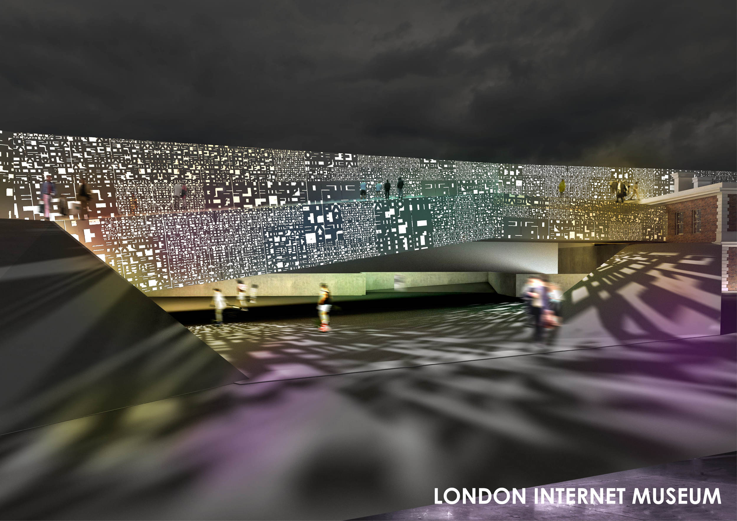 Architecture project // Dynamic Façade Created with Perforated Glass ...