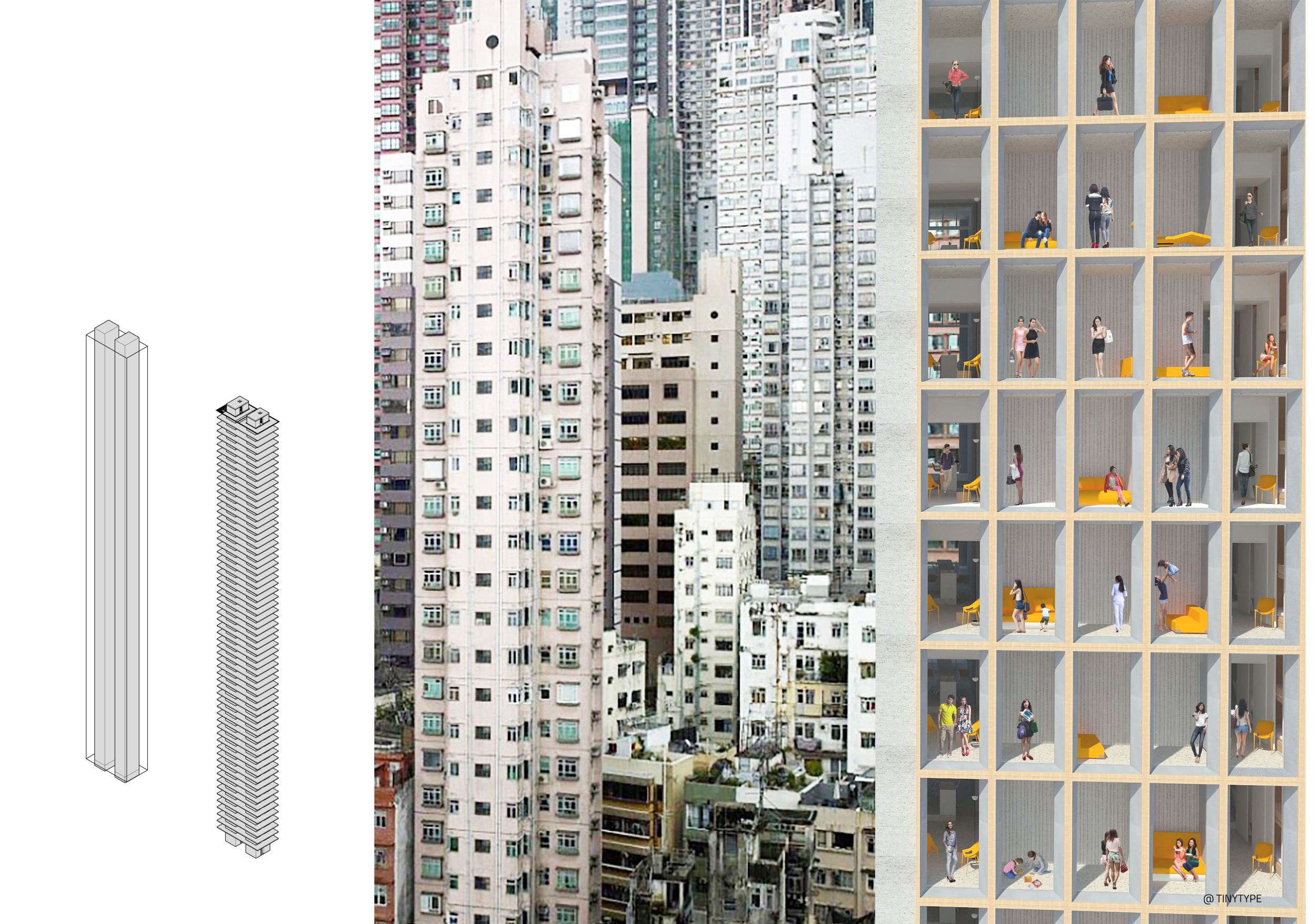 Architecture project // Modular Living Spaces Utilizing Concrete and ...