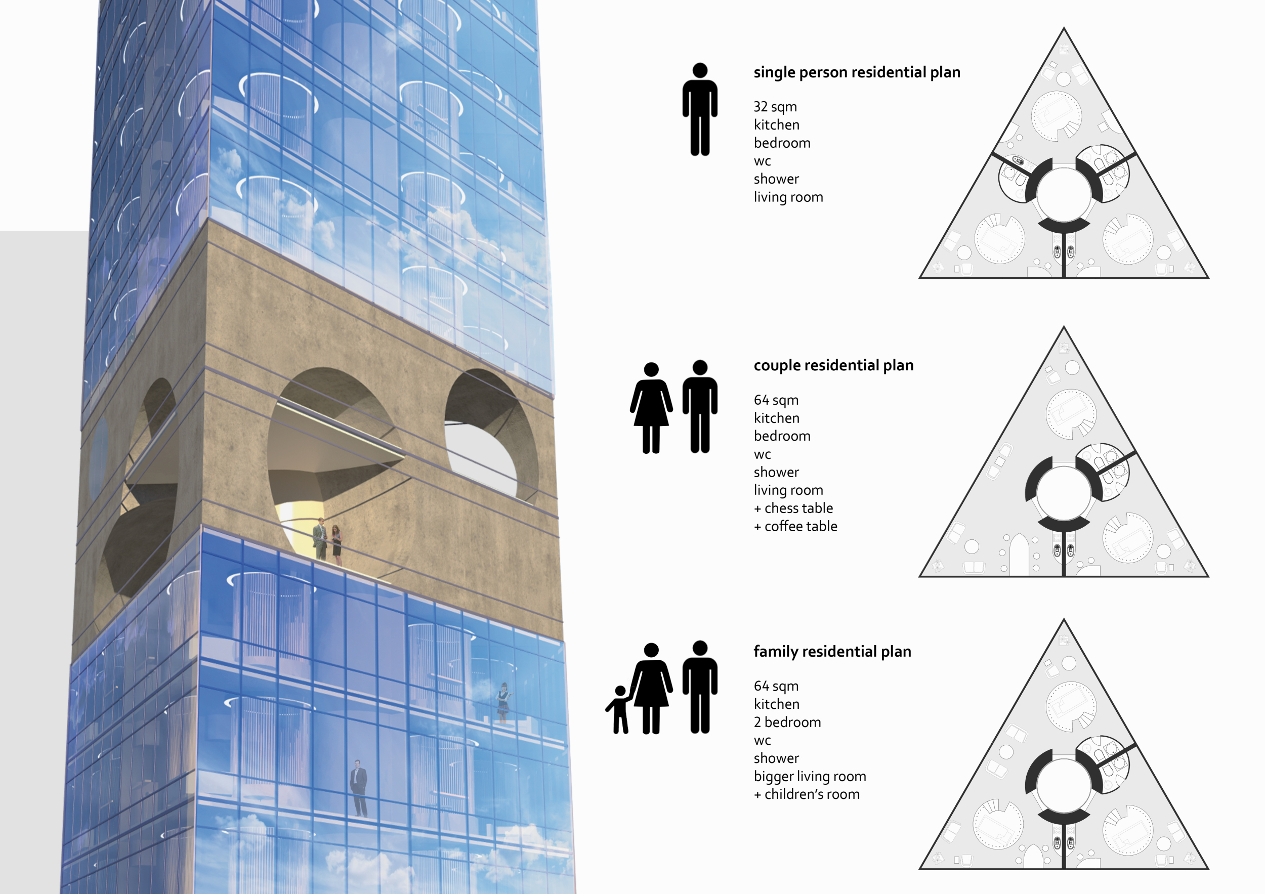 Architecture project // Triangular Living Spaces Crafted from Bamboo ...