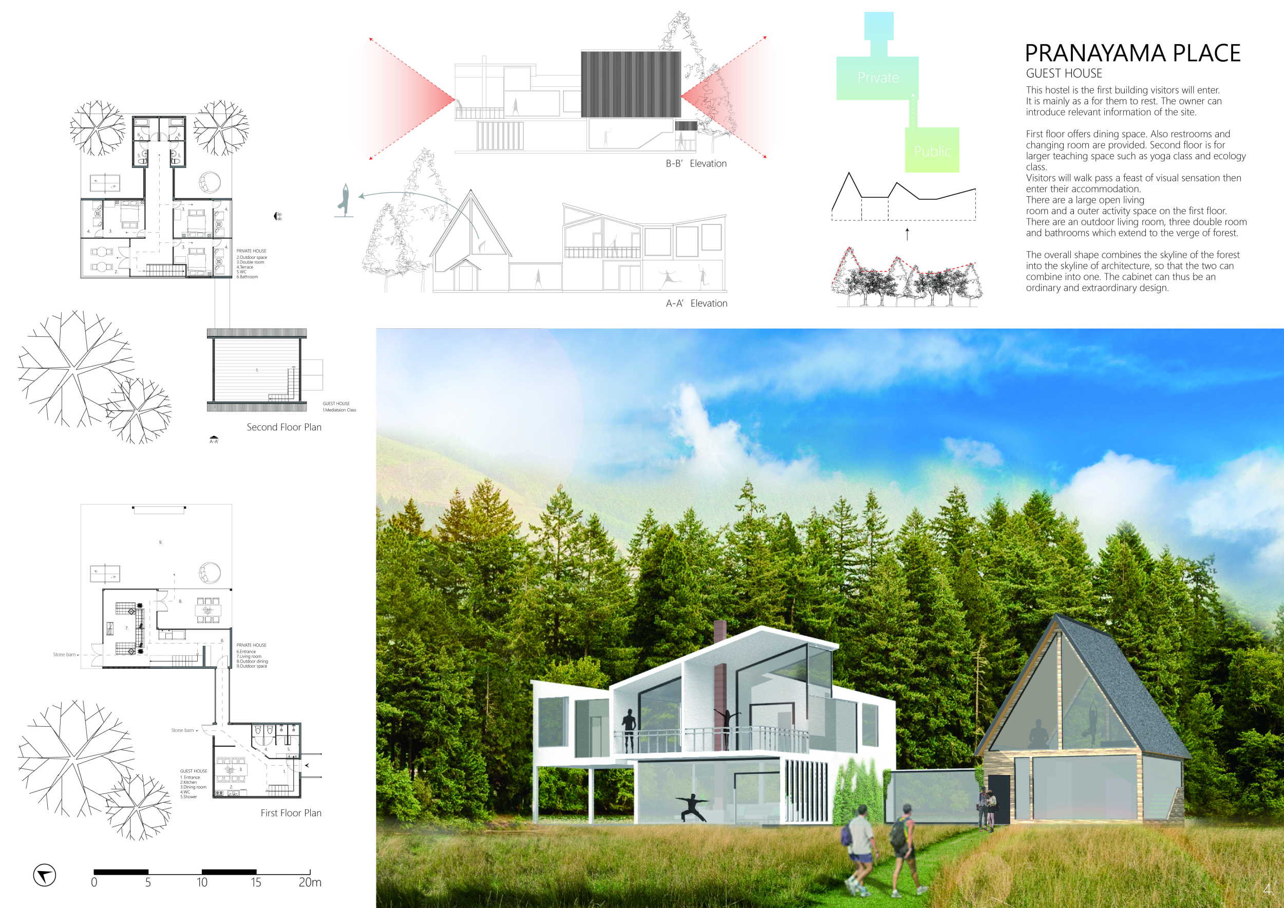 Architecture project // Stone Construction Emphasizing Wabi-Sabi ...