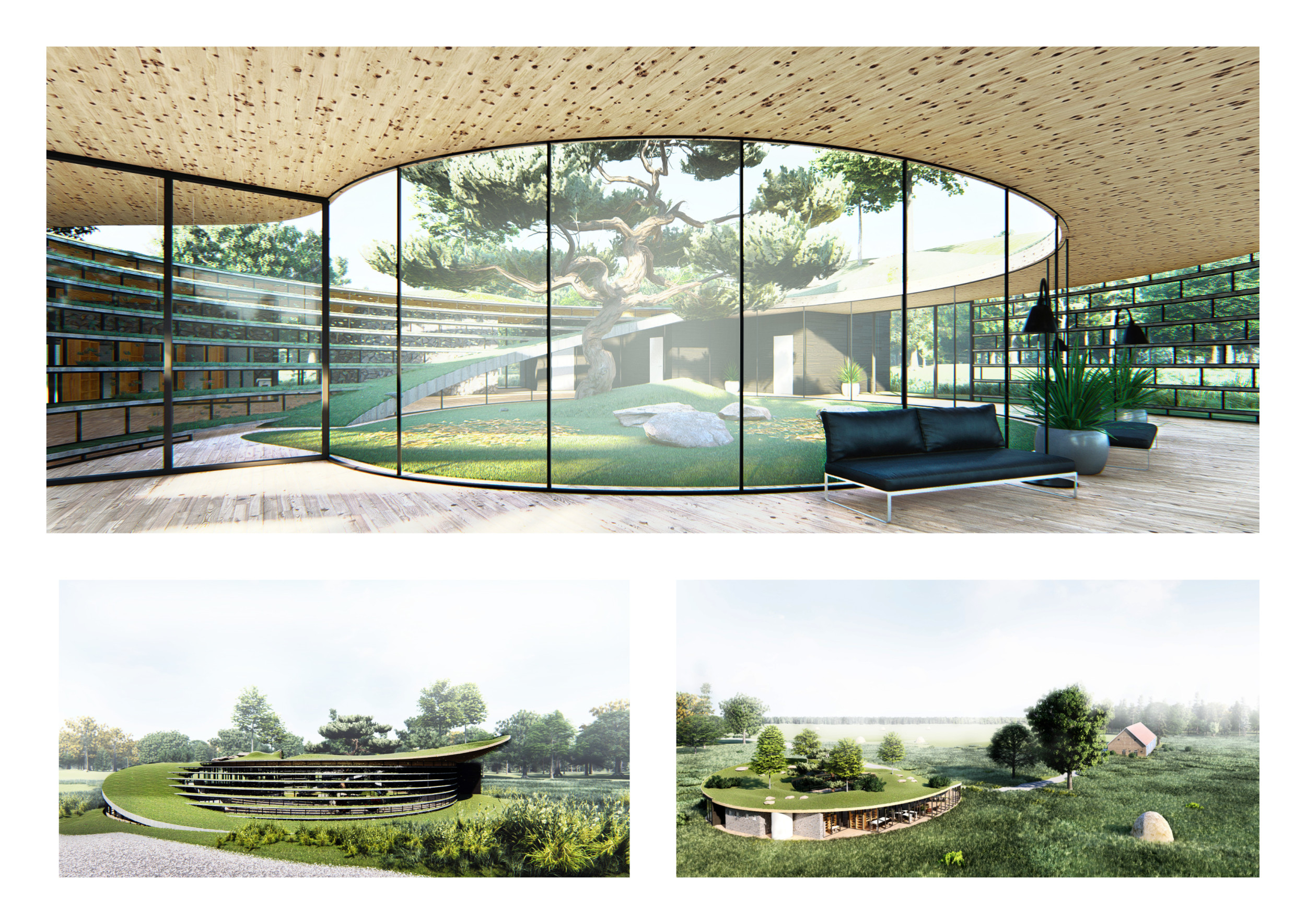 Architecture project // Repurposed Materials and Green Roof Create ...